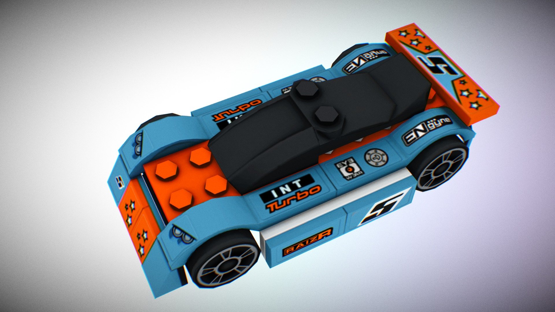 LEGO Racers Blue Bullet 500 Tris - 3D model by rkd.zone [1a9f07e ...