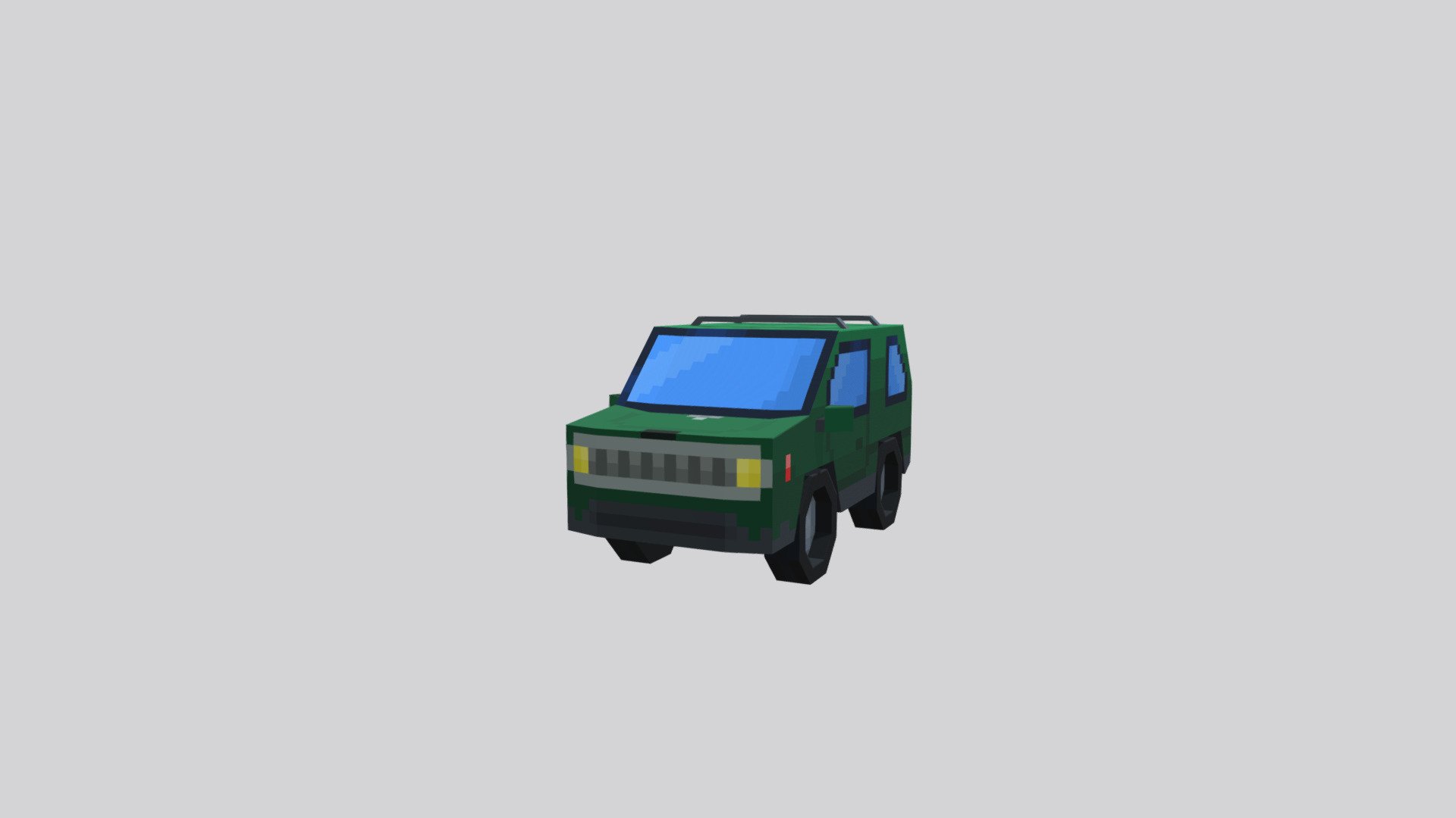Low Poly Green Jeep - 3D model by dekunutter [1a9fb38] - Sketchfab