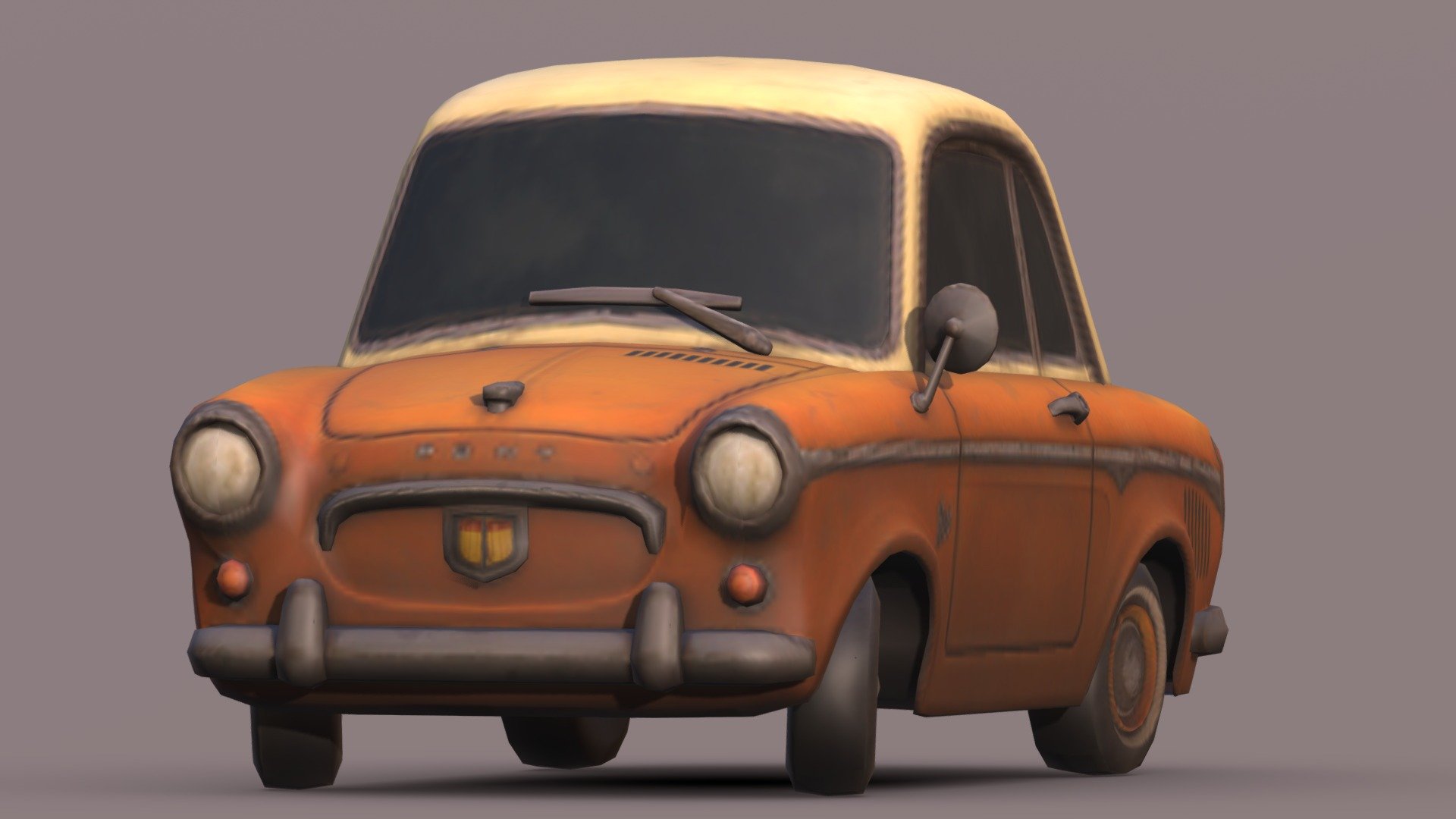Toon Car - Download Free 3D model by maregajavier [1aa32e8] - Sketchfab
