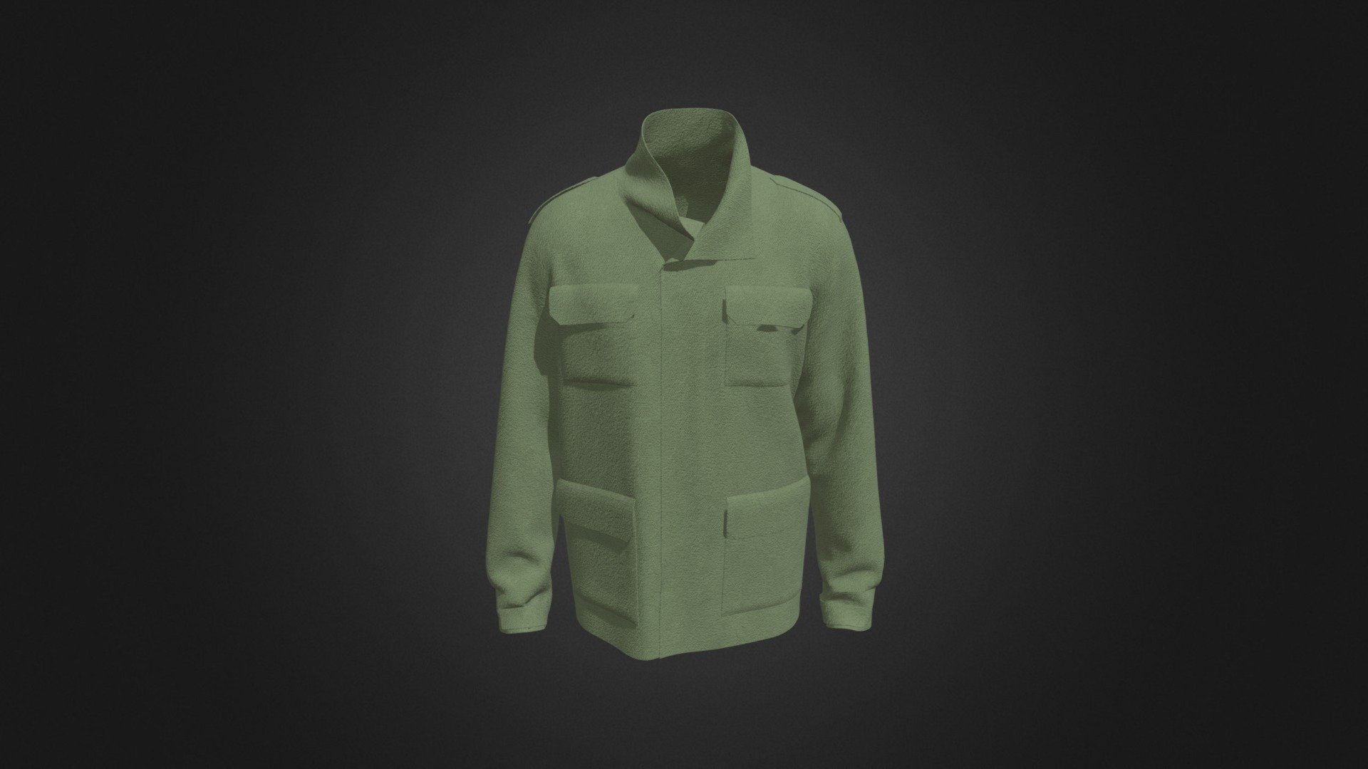 Men's Field Jacket - Buy Royalty Free 3D model by number1d3d [1aa59dd ...