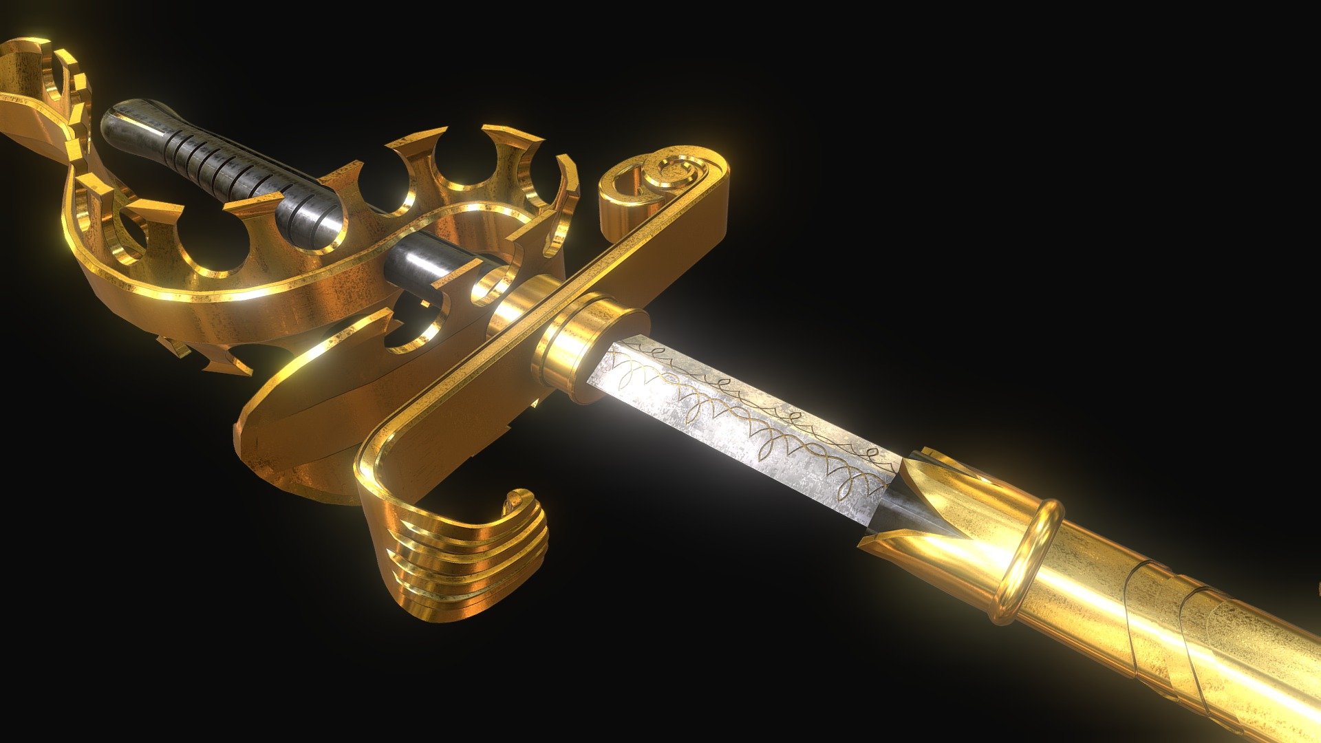 Crymaria Levin's Sword - 3D model by Ryley Dodd (@ryleydodd) [1aaab24 ...