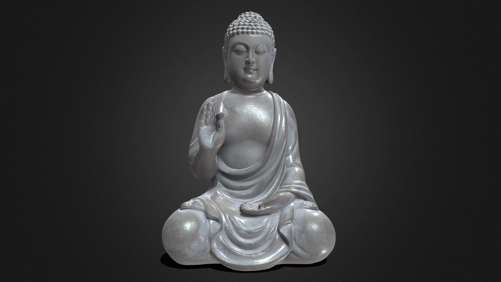 Meditating Buddha Statue - 3D model by JPDV [1aaadb5] - Sketchfab