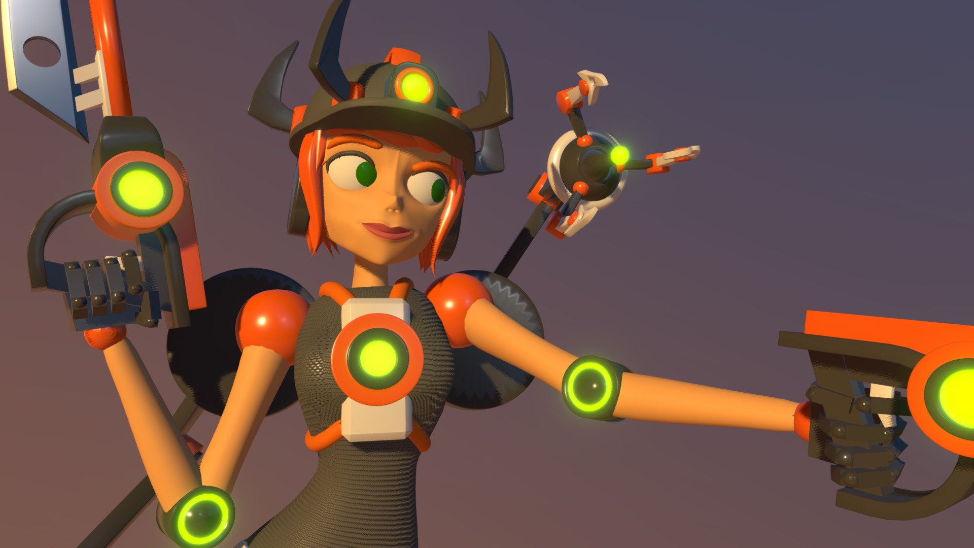 Android Girl - 3D model by luis66481 [1aad948] - Sketchfab