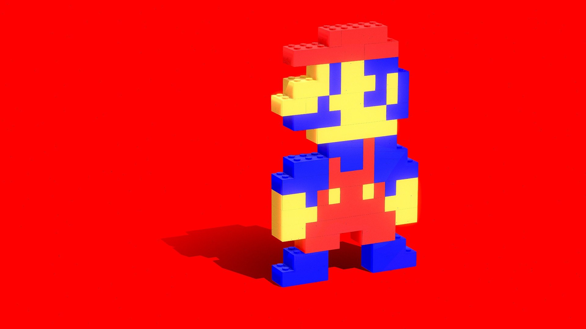 Building-Block Mario - Download Free 3D model by C. Artee (@C_artee ...