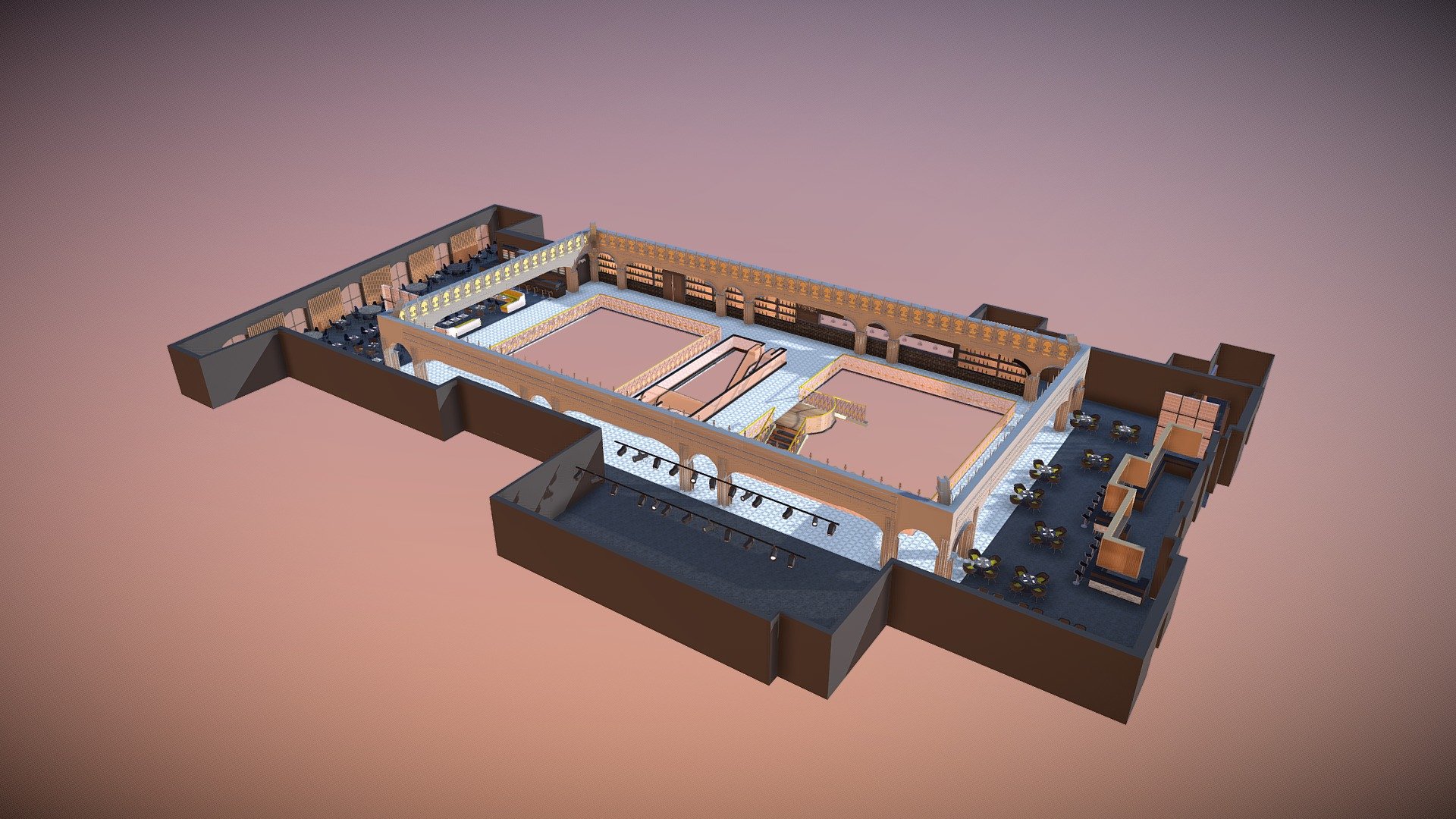 Restaurant Voyage Samaritaine - 3D model by GL events Paris Venues ...