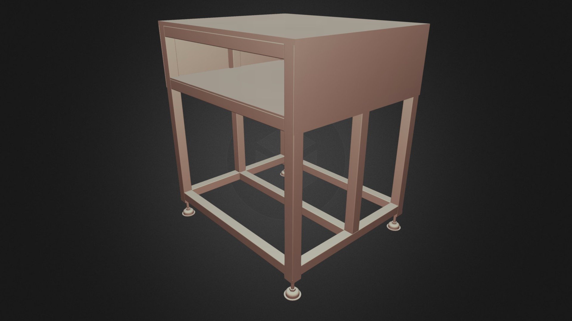 Steel Work Table WL67 - Buy Royalty Free 3D model by MR.AnyCAD ...