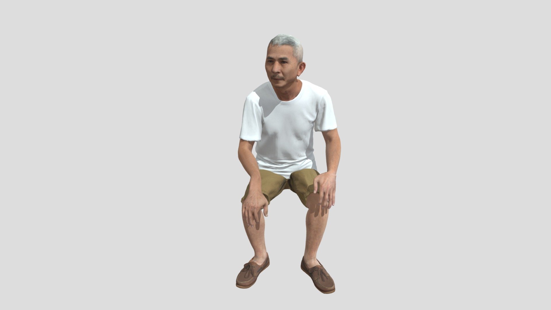 Idle animation for 3D old character - 3D model by Mantas Macidulskas ...