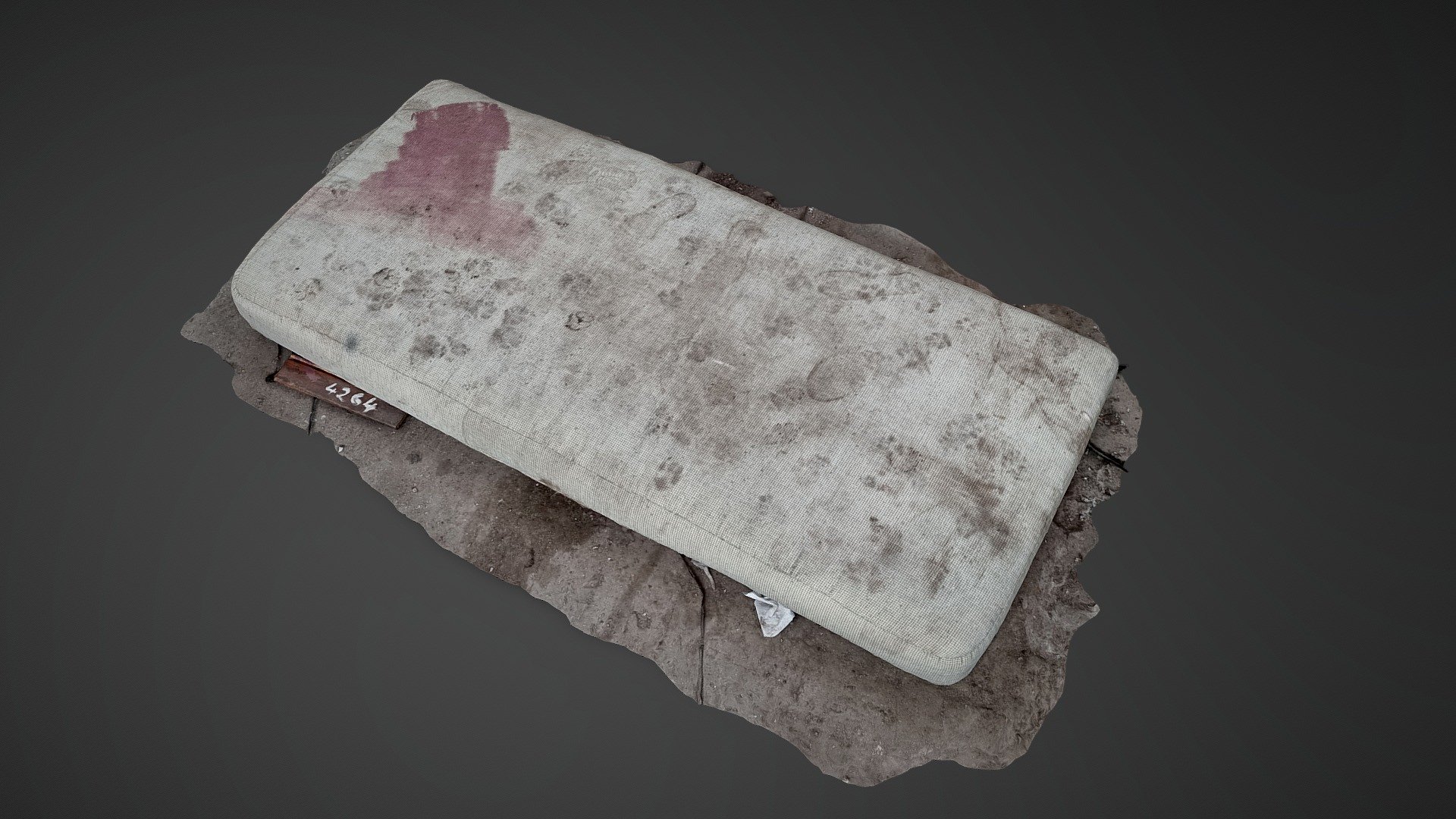 Dirty Abandoned Mattress - Photogrammetry Scan - 3D model by Epikit ...