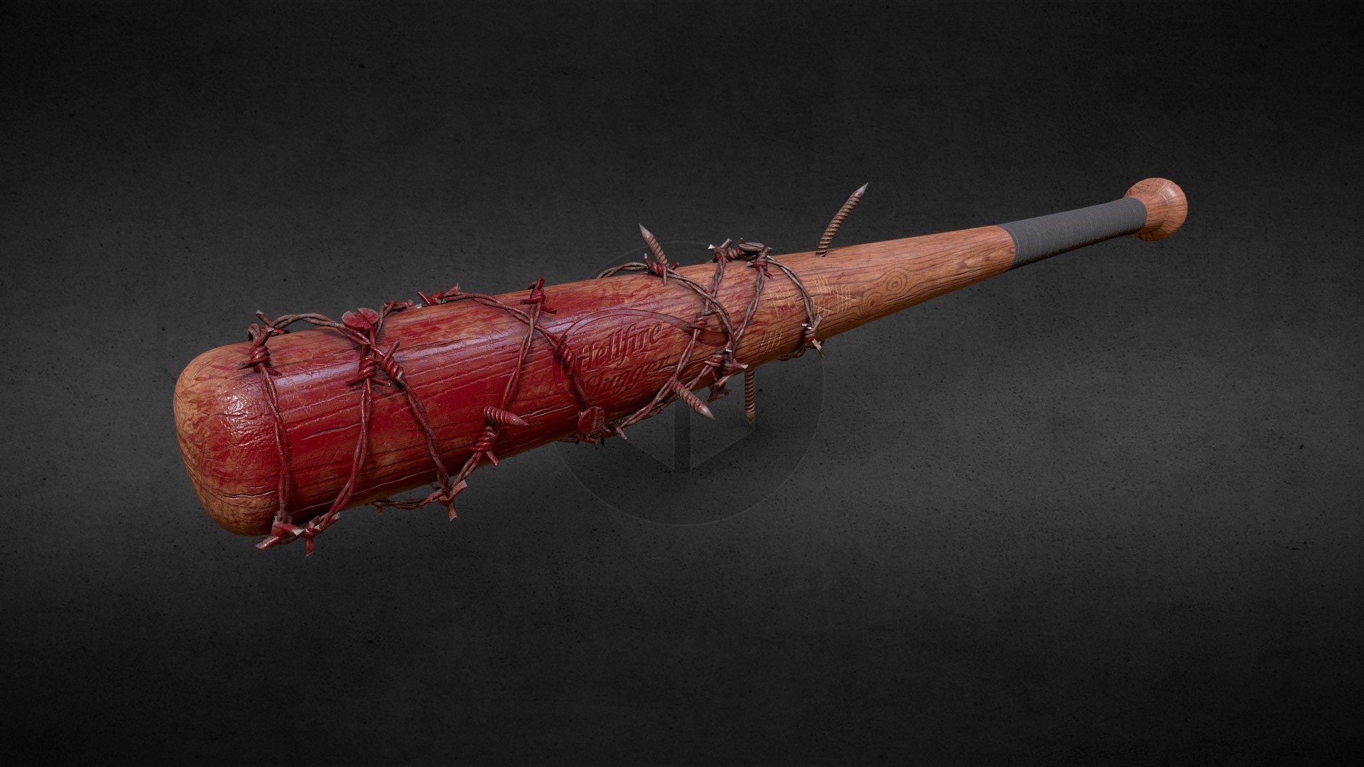 Baseballbat, bruised and battered - 3D model by Carl Andersson ...