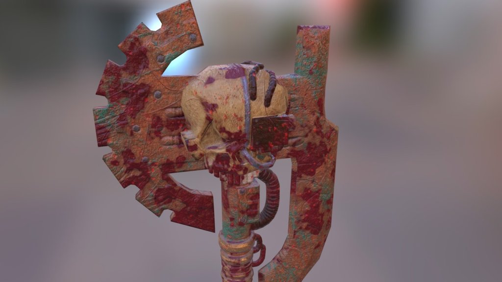 War Hammer Battle Axe - 3D model by Dennis379 [1ab6973] - Sketchfab