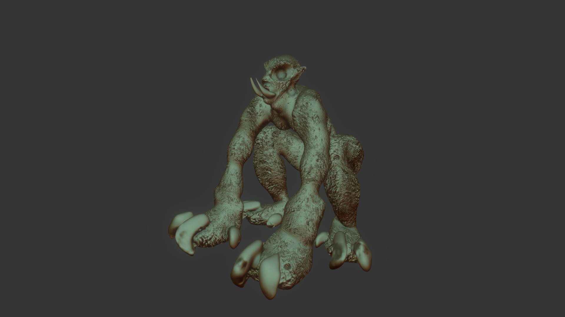 Jungle Beast / UVs included - Download Free 3D model by Ruffensteint ...