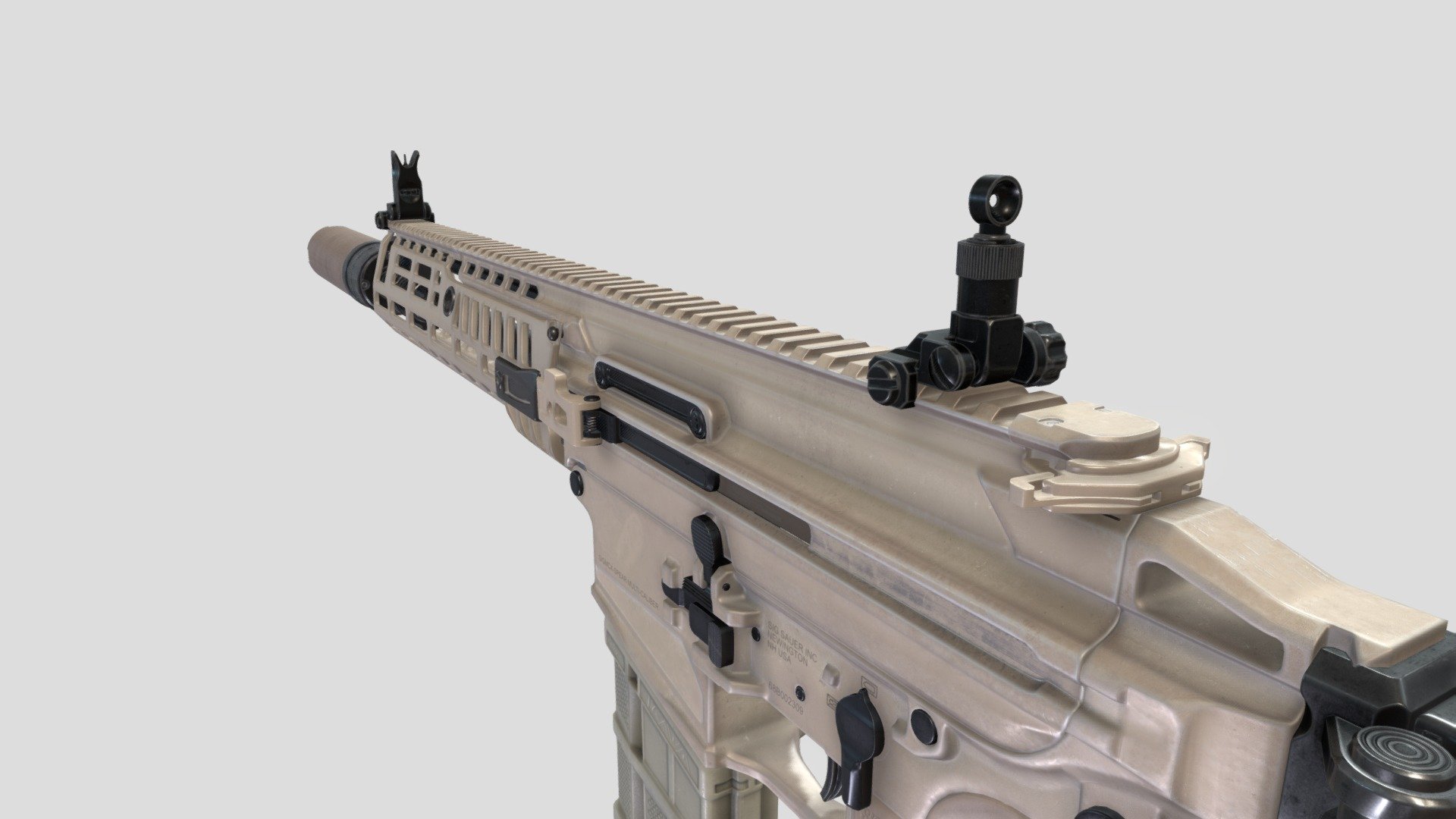 Xm307 3d Model Offenrohr, Panzerschreck Modern Firearms