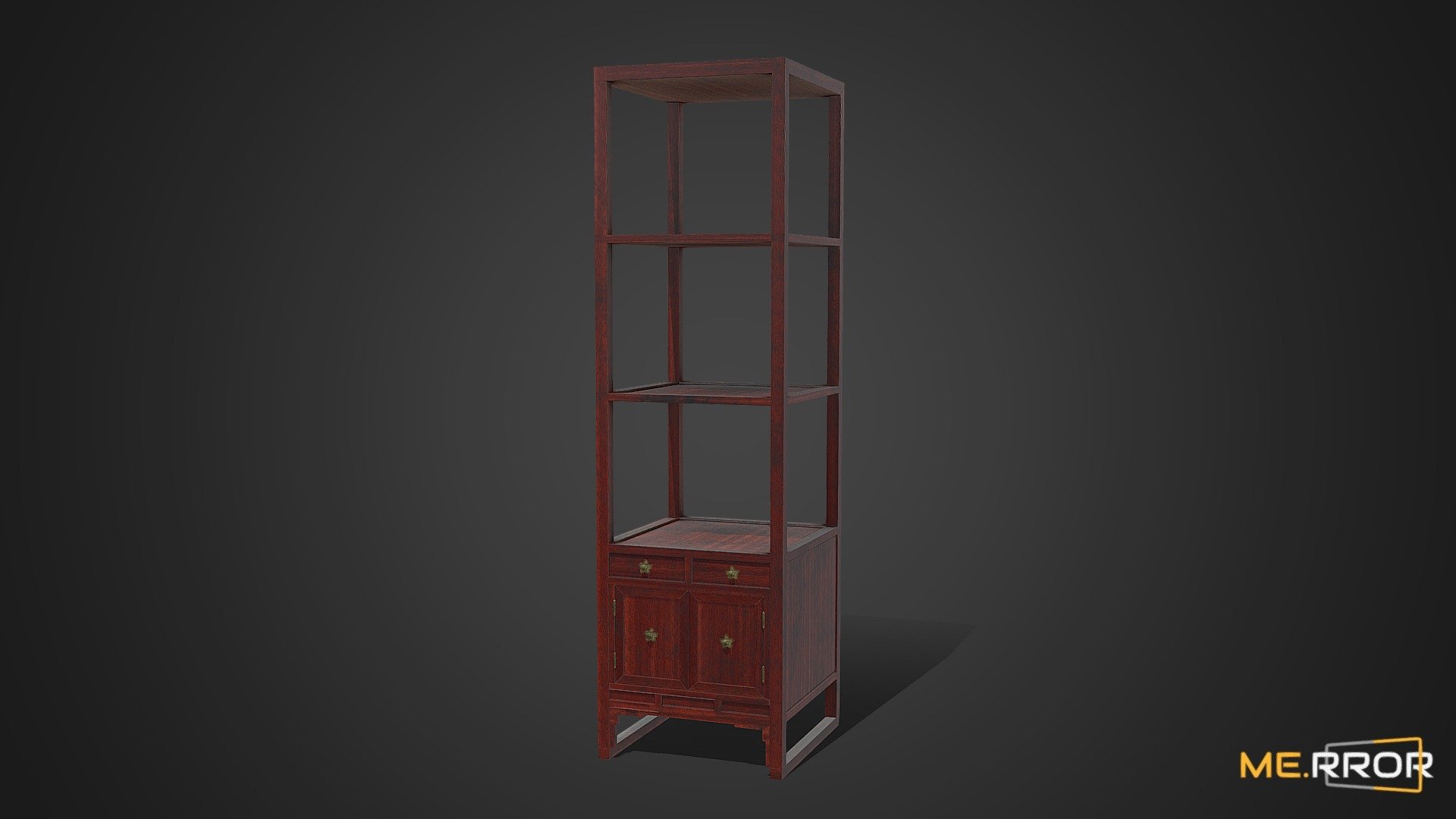 [Game-Ready] Traditional 4th Floor Shelf - Buy Royalty Free 3D model by ...