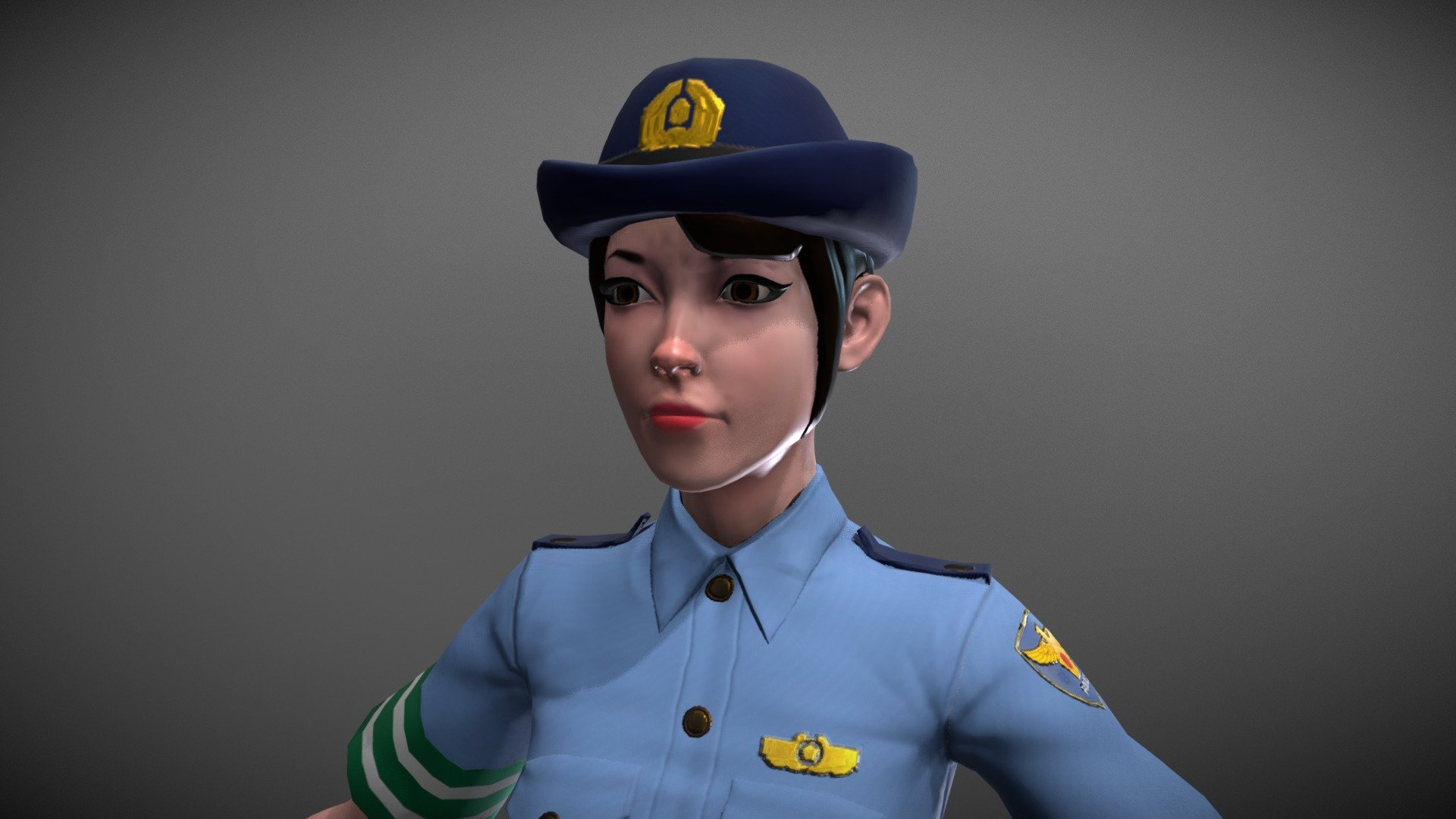 Police Japan - 3D model by Fatos (@fatos_tahiraj) [1abeff2] - Sketchfab