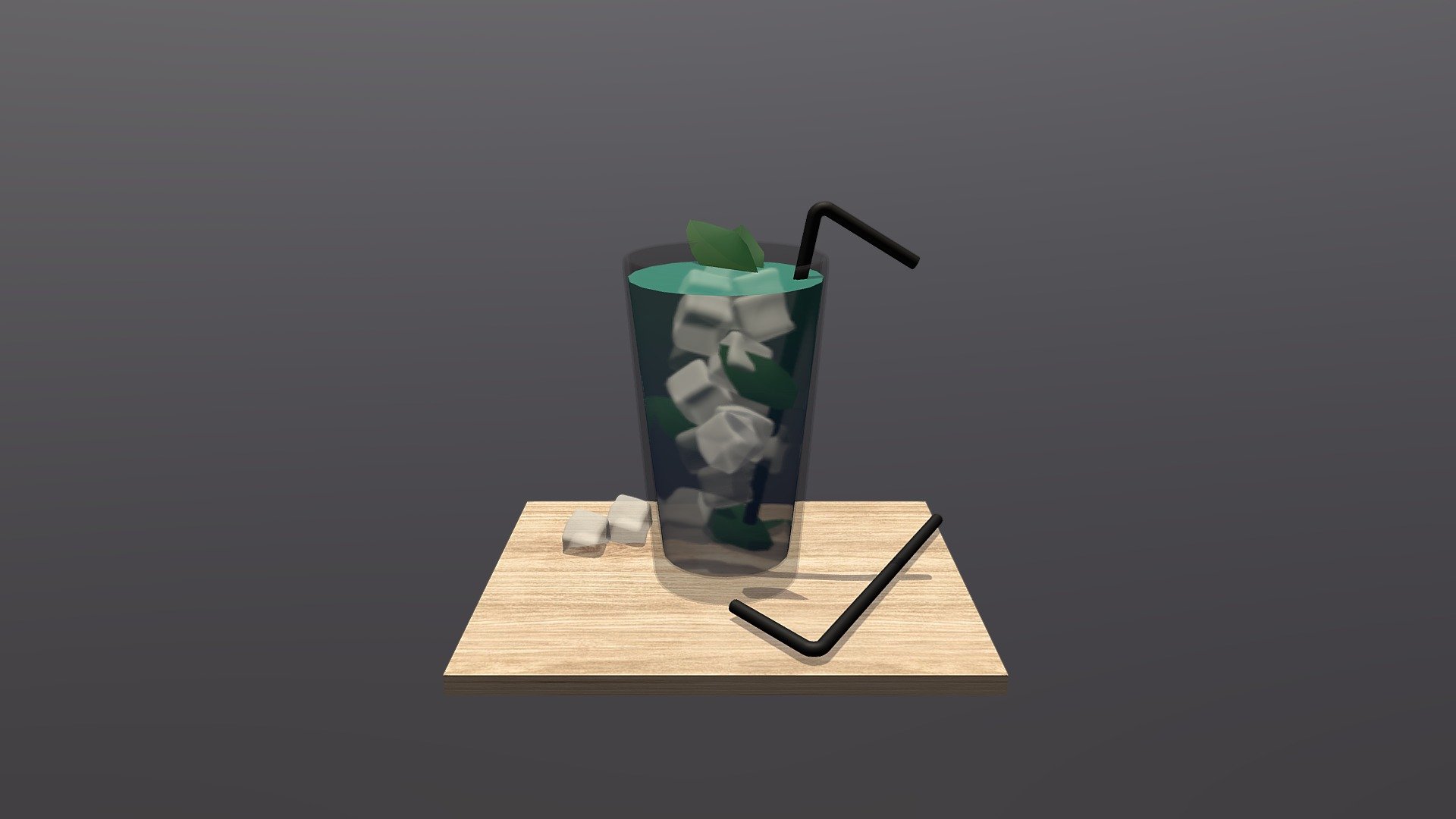 Dark mint Drink - Download Free 3D model by TyrellHartmann (@Tyrell49 ...