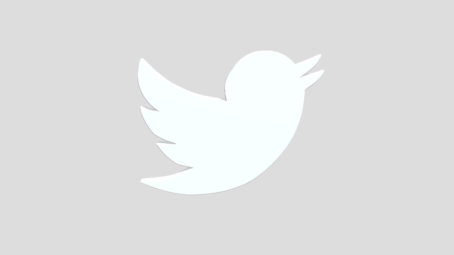 Twitter Logo - 3D model by Katherine3D (@psyderaw) [1ac3679] - Sketchfab