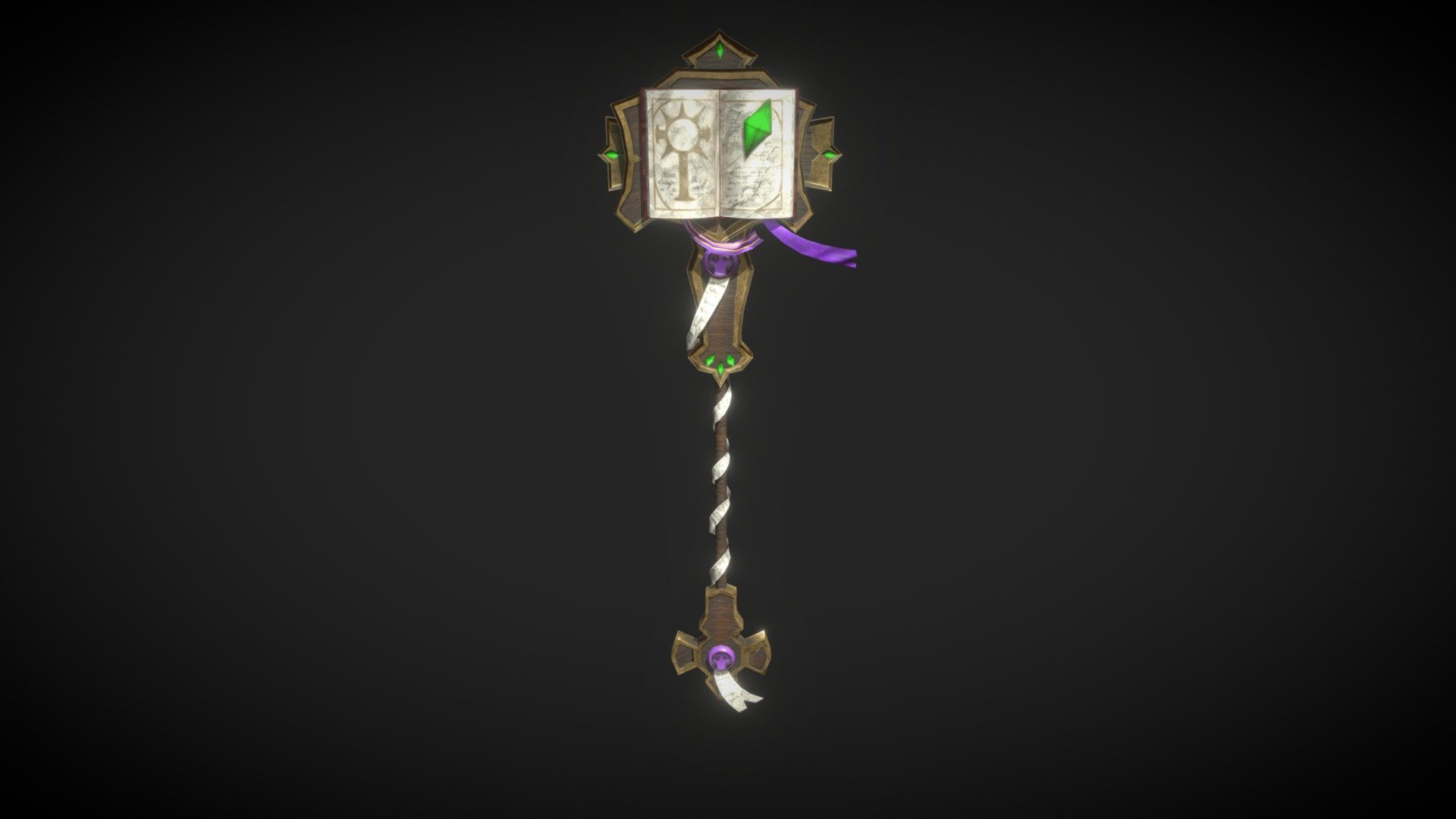 World of Warcraft Staff - 3D model by Kemett [1ac4d99] - Sketchfab