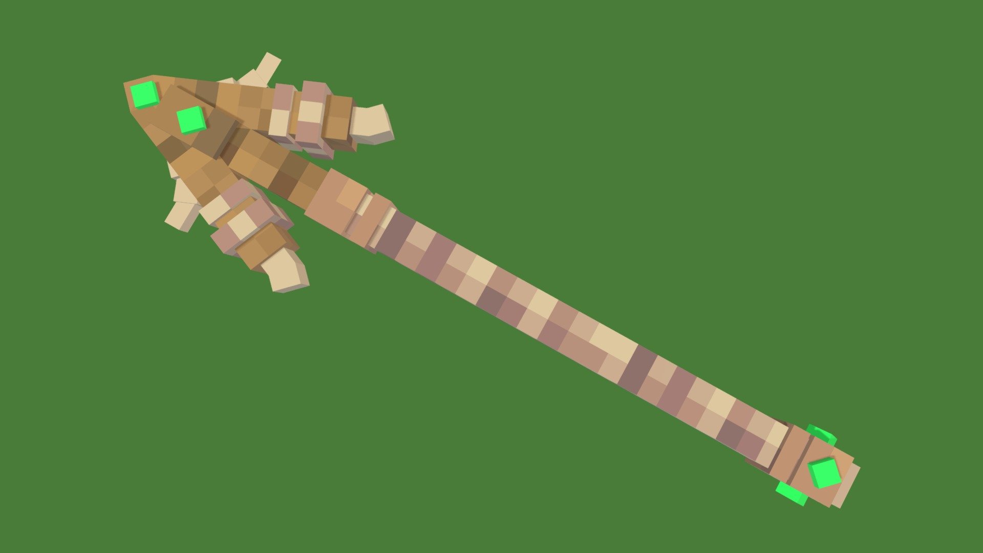 Jungle Spear (Minecraft Item) - Download Free 3D model by Bdog ...