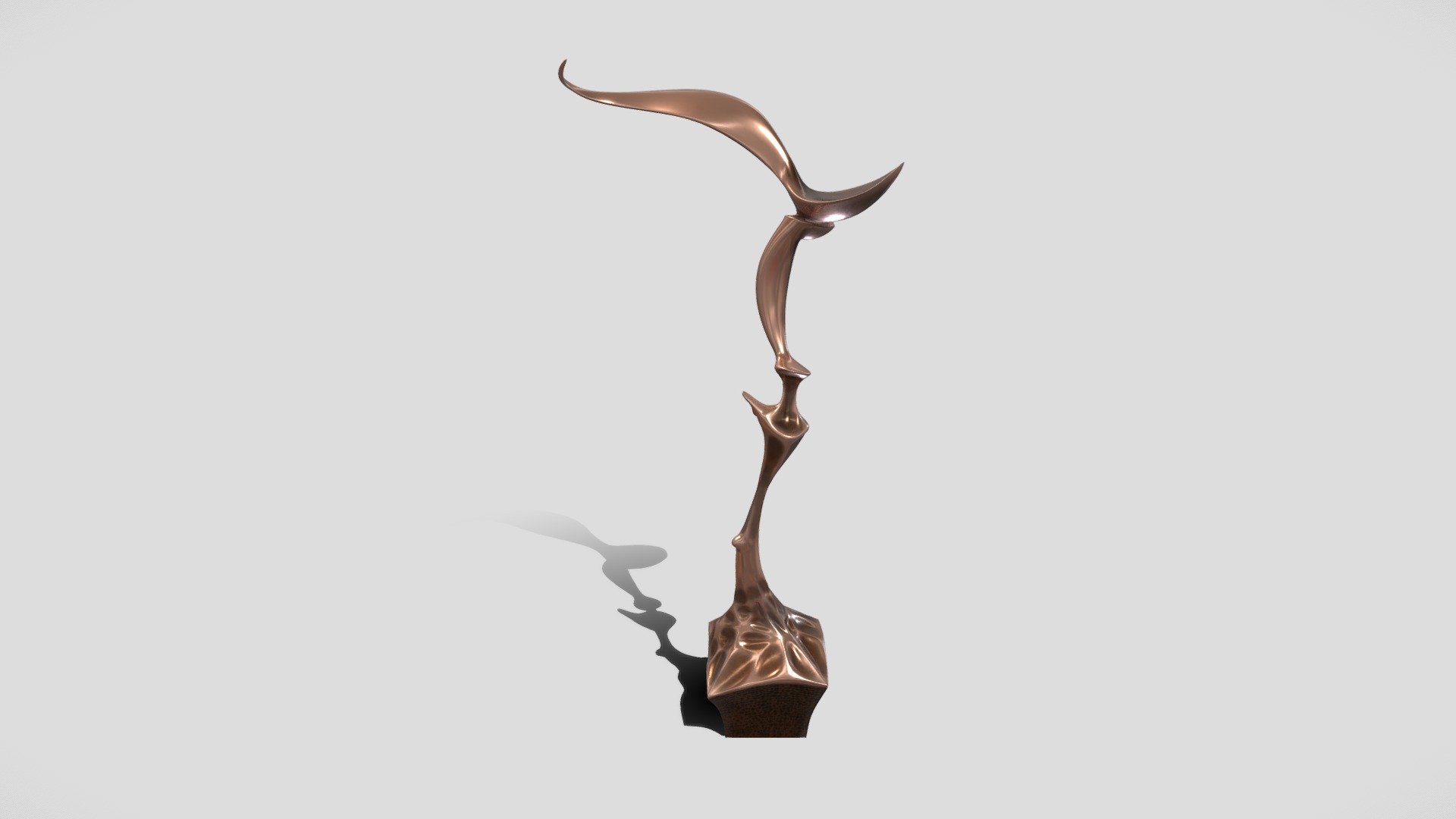 Abstract Bronze Art Sculpture 012 - 3D model by gogoskilla [1ac7539 ...