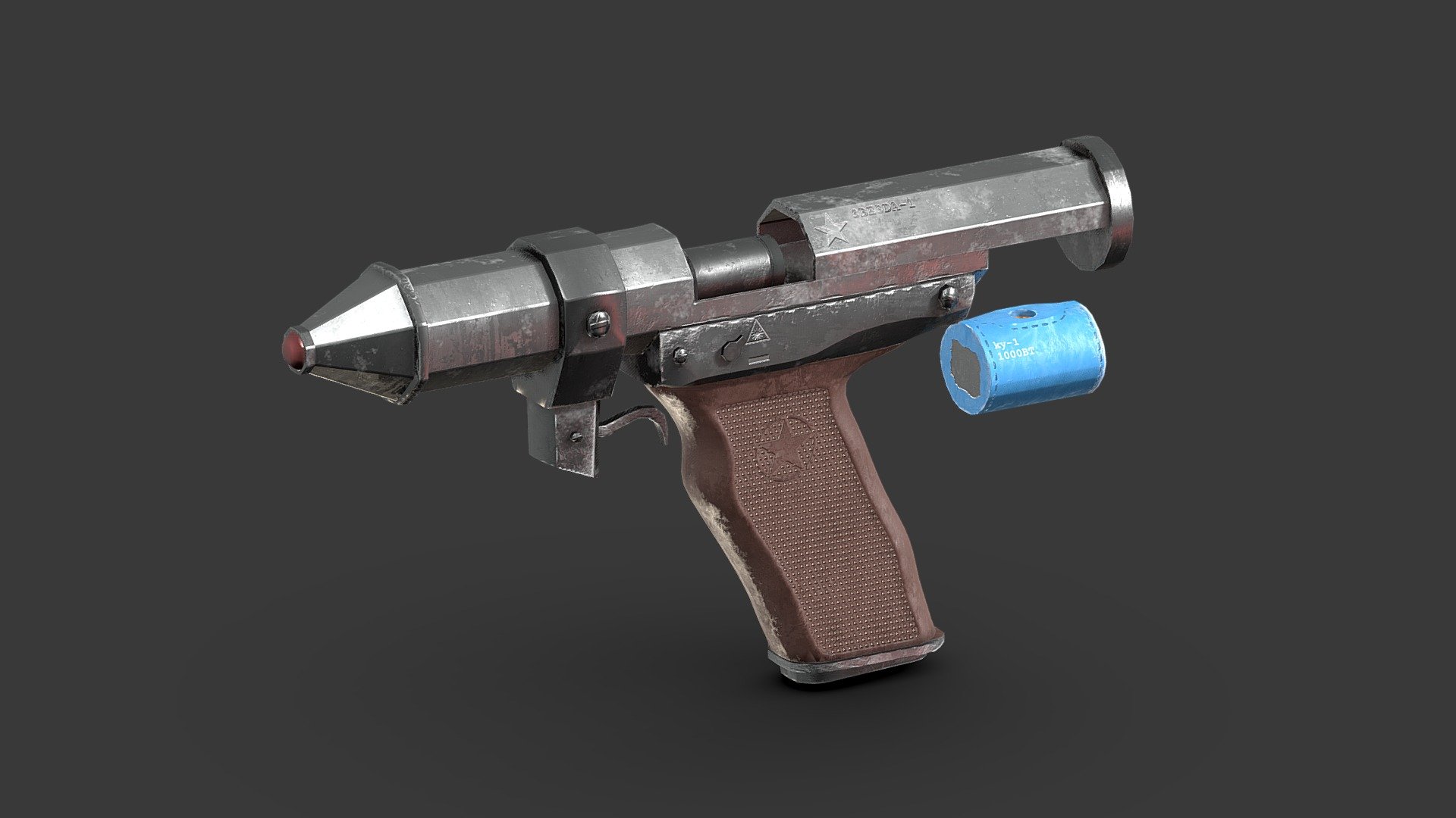 Soviet lazer gun - Download Free 3D model by hoti28 [1ac9640] - Sketchfab