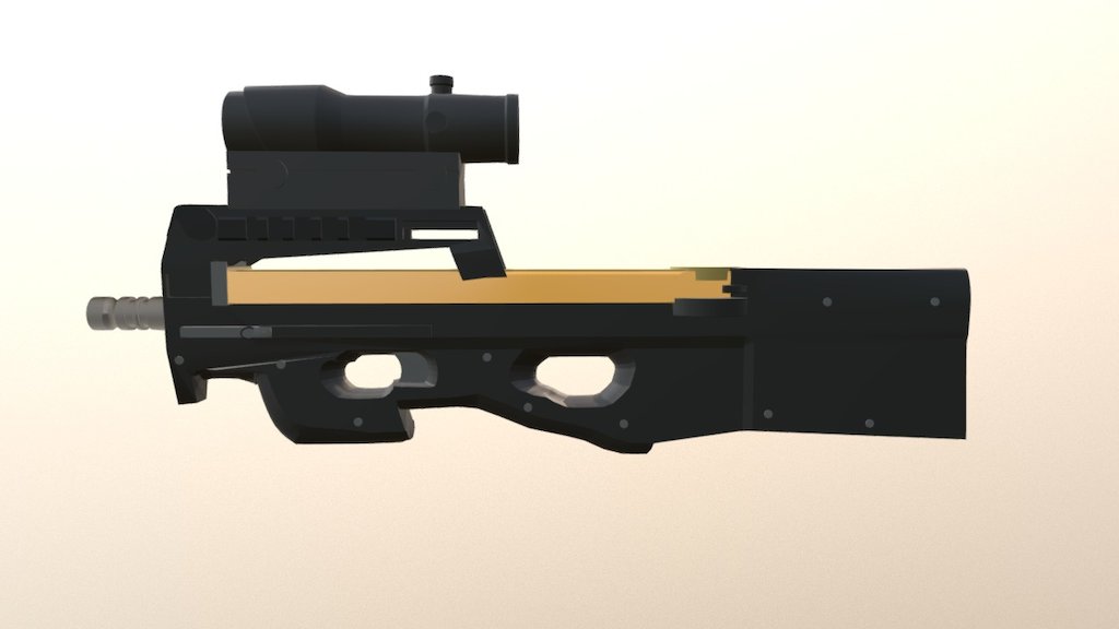 p90 - 3D model by JohnnyRouddro [1ac9887] - Sketchfab
