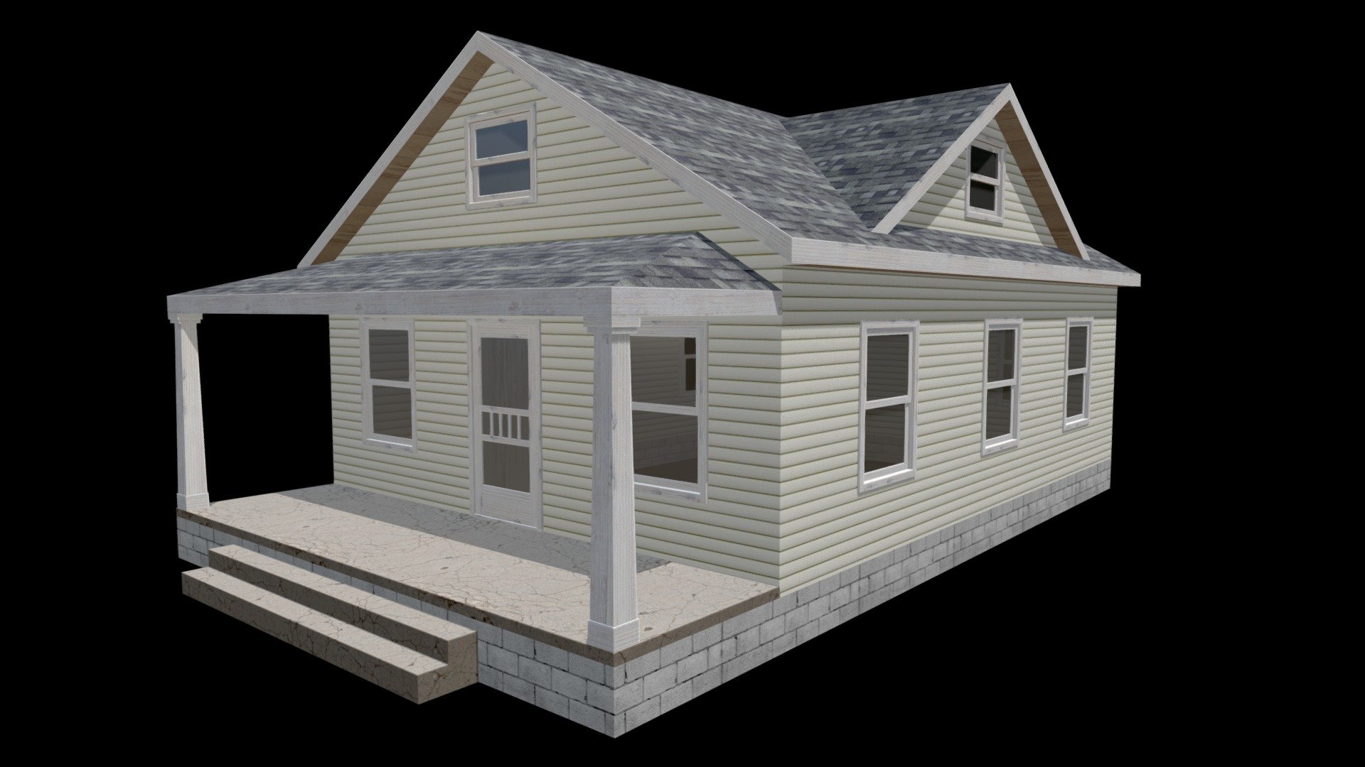 Small House - Download Free 3D model by jimbogies [1ac9bb3] - Sketchfab