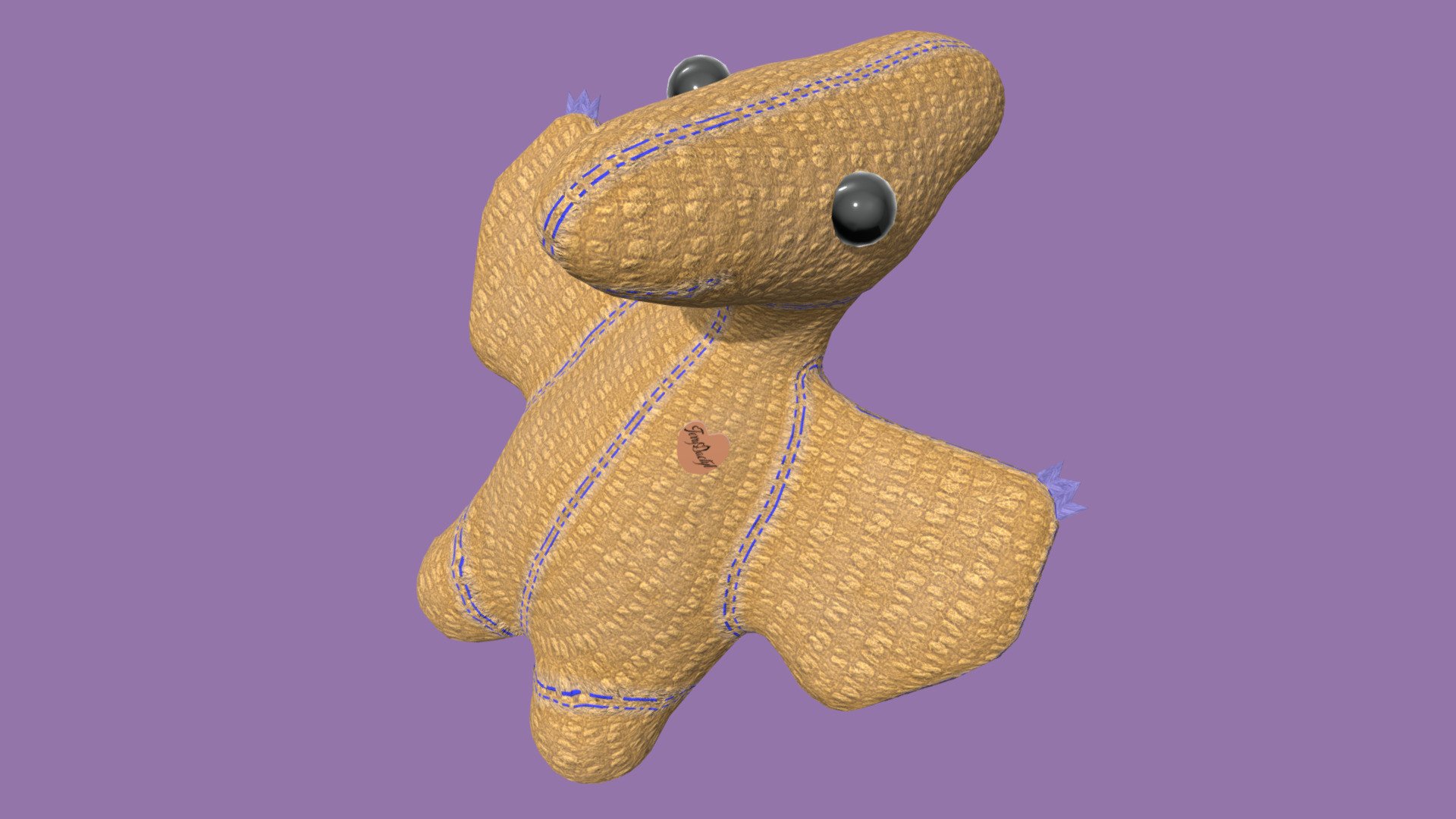Terry Dactyl Plush Pterodactyl - 3D model by Ms Malvolio (@ms_malvolio ...