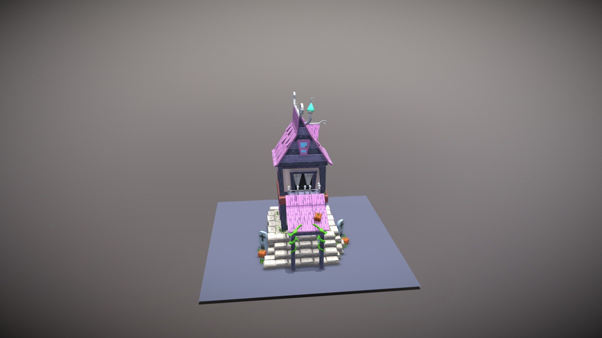 Ghost house - 3D model by arcanaip [1aca9be] - Sketchfab