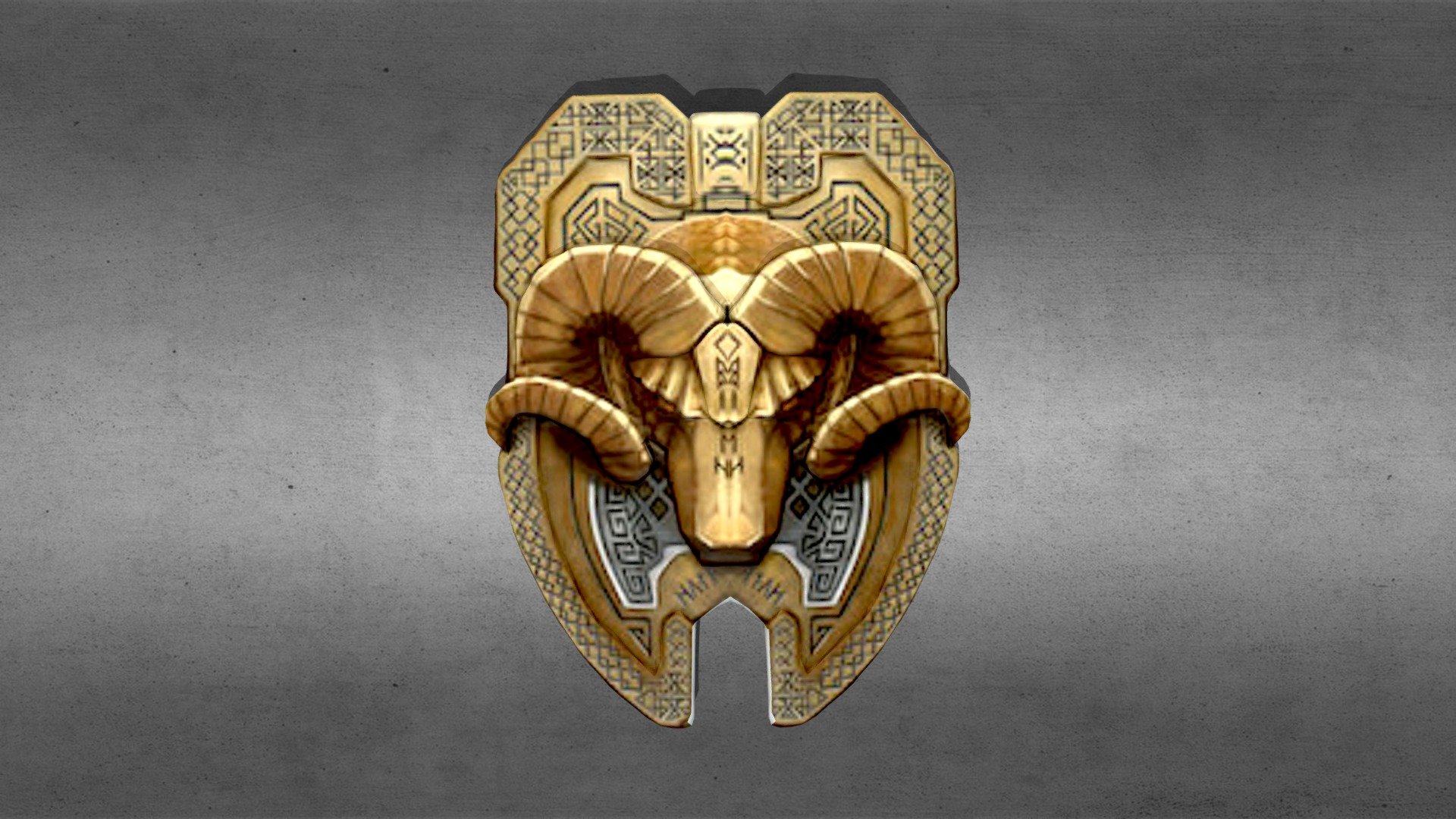 Dwarven Shield of Khazad-Dum - Download Free 3D model by numaan.k99 ...
