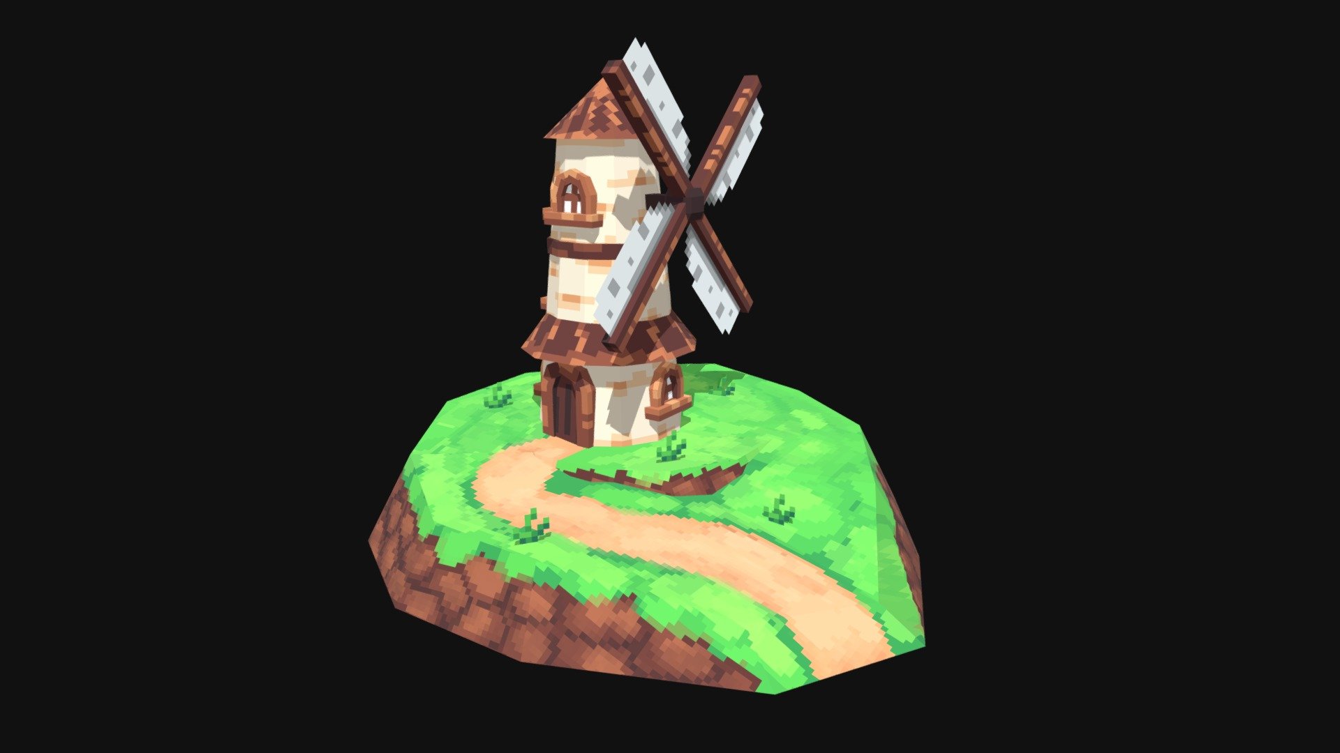 Windmill - 3D model by Nyux xi (@Nyuxxi) [1acc9bf] - Sketchfab