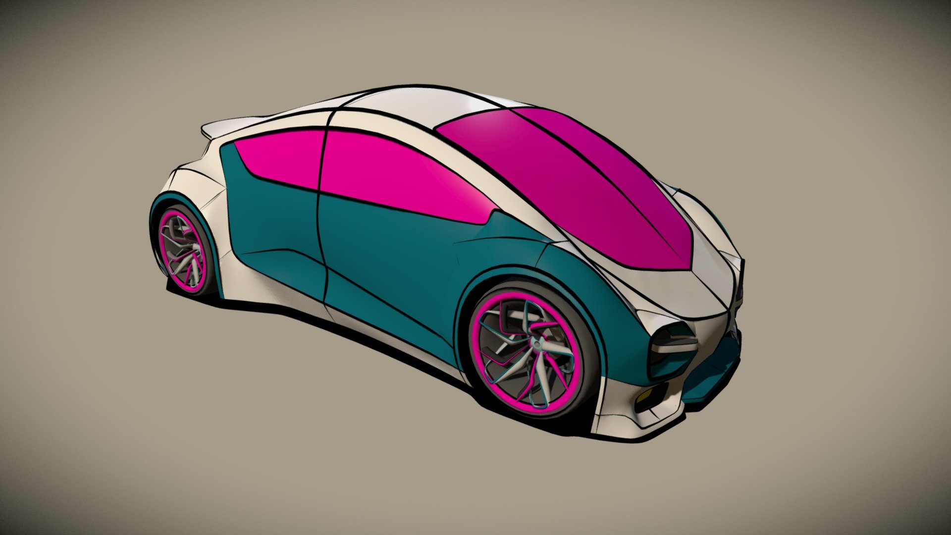 Small Car - 3D model by James Robbins (@3DTensn) [1acd47c] - Sketchfab