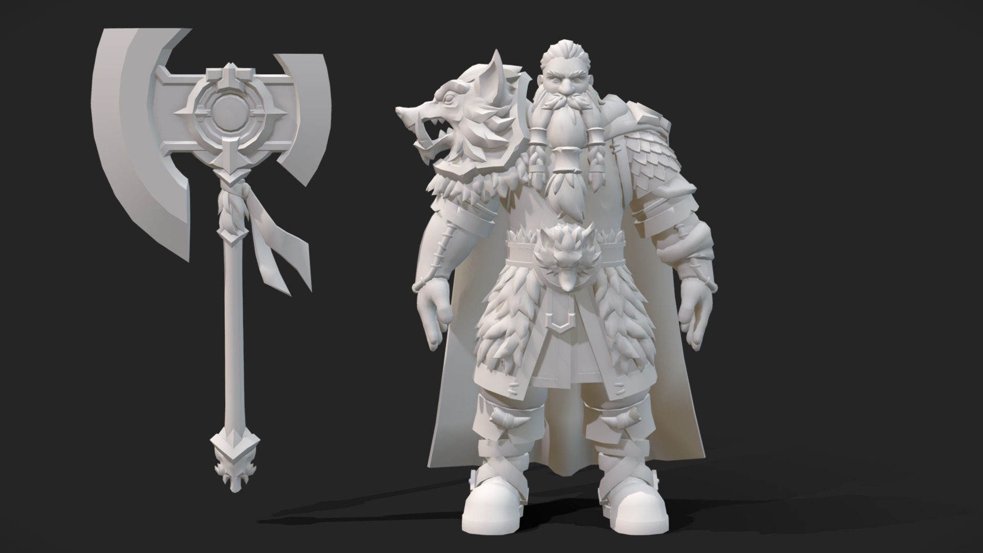Iron Wolf - Topology - 3D model by bernardo cristovao ...