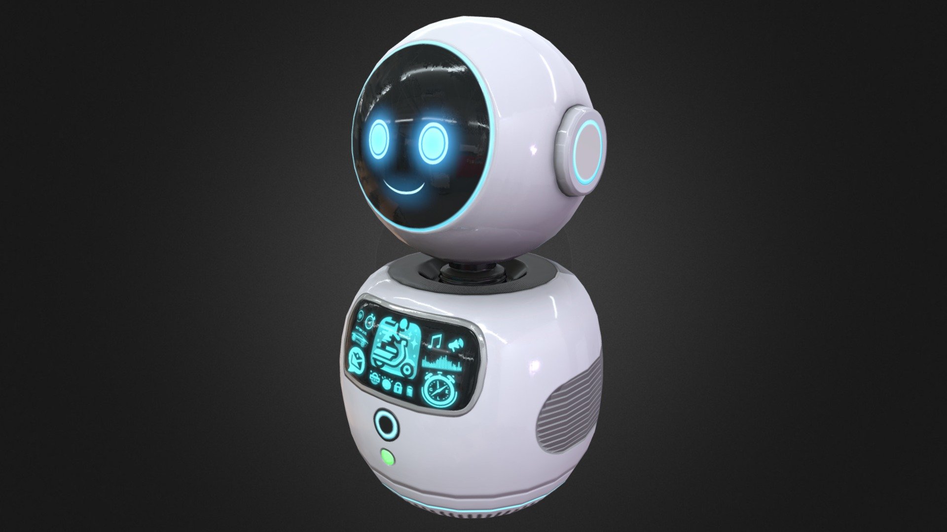 AI Friendly Face Robot - Buy Royalty Free 3D model by Antony ...