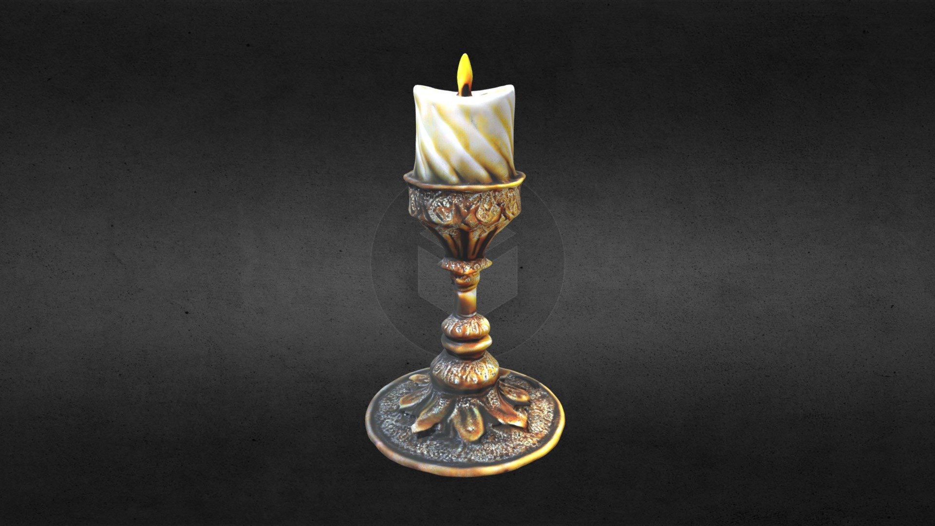 Magical Lit Candle Stick - Buy Royalty Free 3D model by GAM3D (@gam3d ...