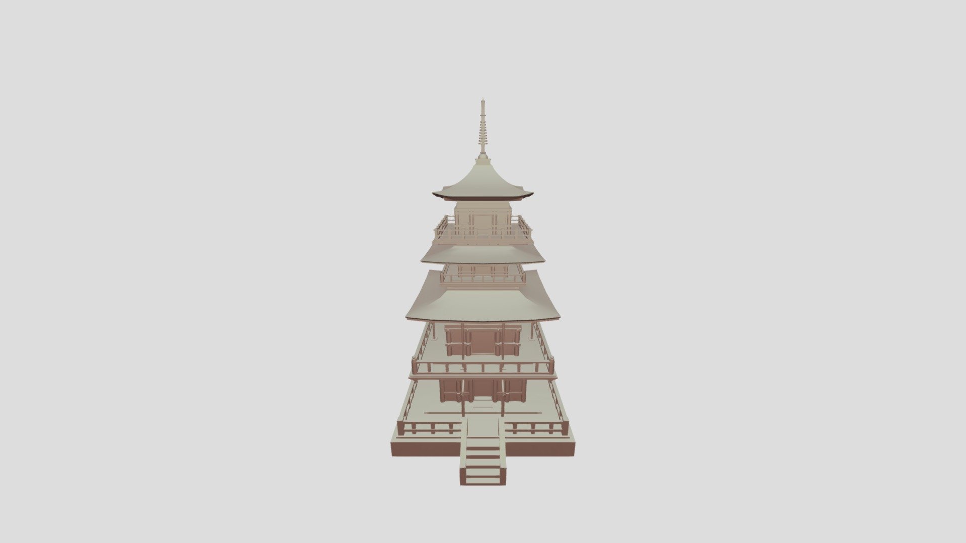 Japanese_Temple - 3D model by Eklavyabalot [1ad021b] - Sketchfab