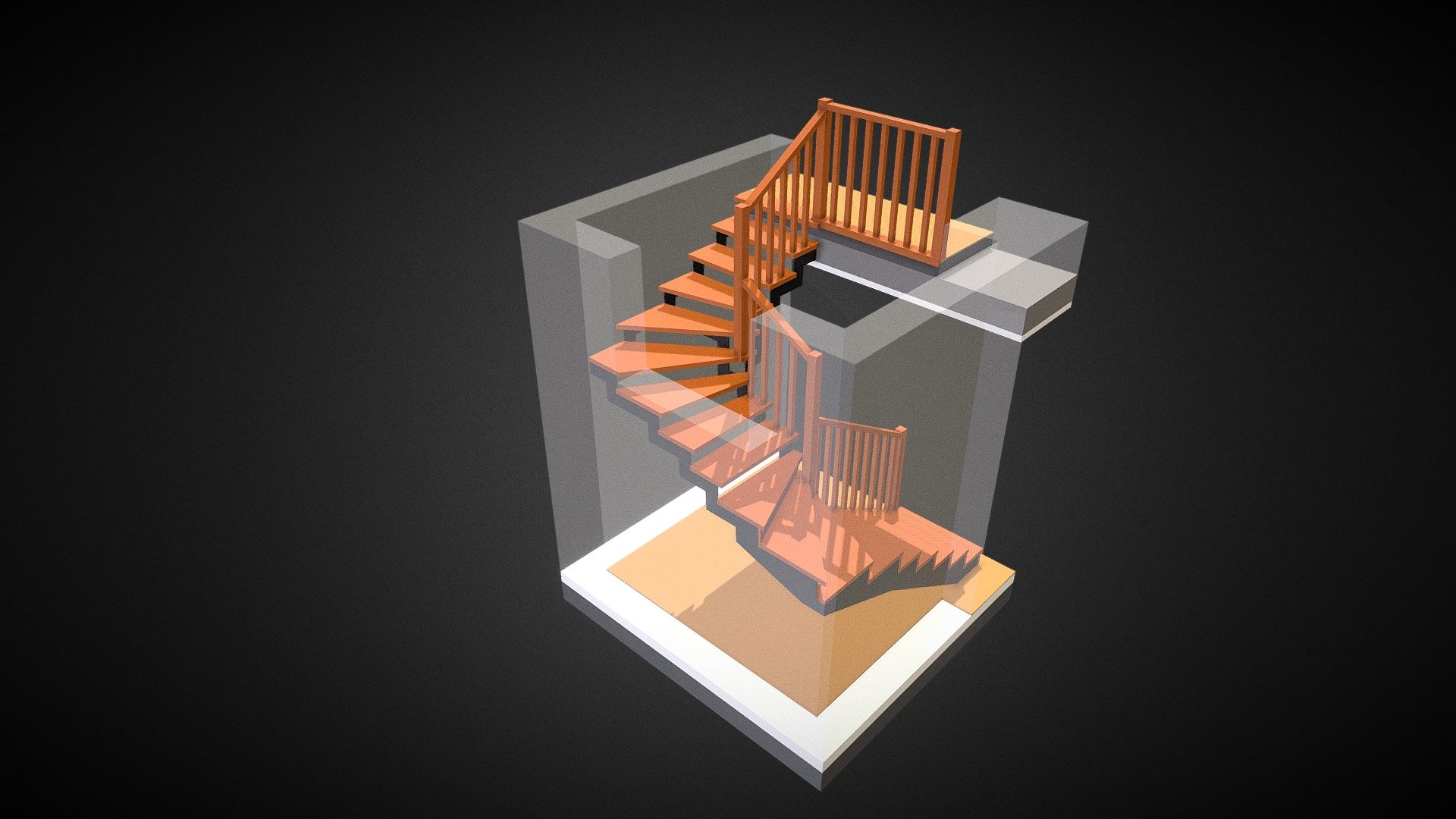 Stairs - Download Free 3D model by kar-87 [1ad1846] - Sketchfab