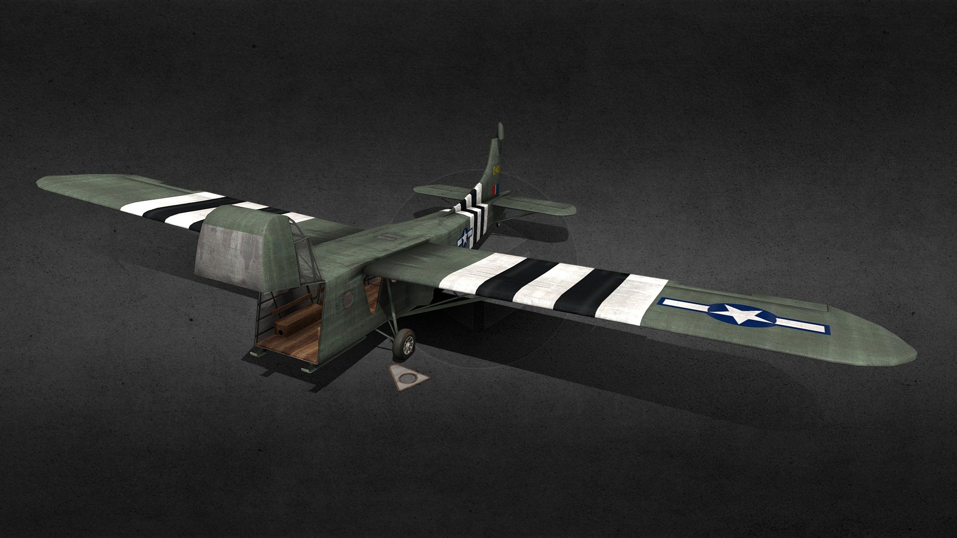 Waco CG-4A - 3D model by Jove Chiere (@jovechiere) [1ad296c] - Sketchfab