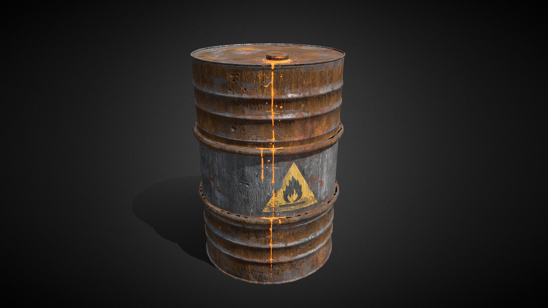 Rusty Barrel - Explosive - 3D model by Byron James (@byronjames ...