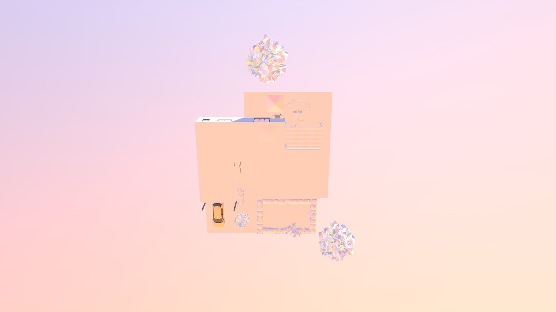 Cube house - 3D model by koafranck [1ad4948] - Sketchfab