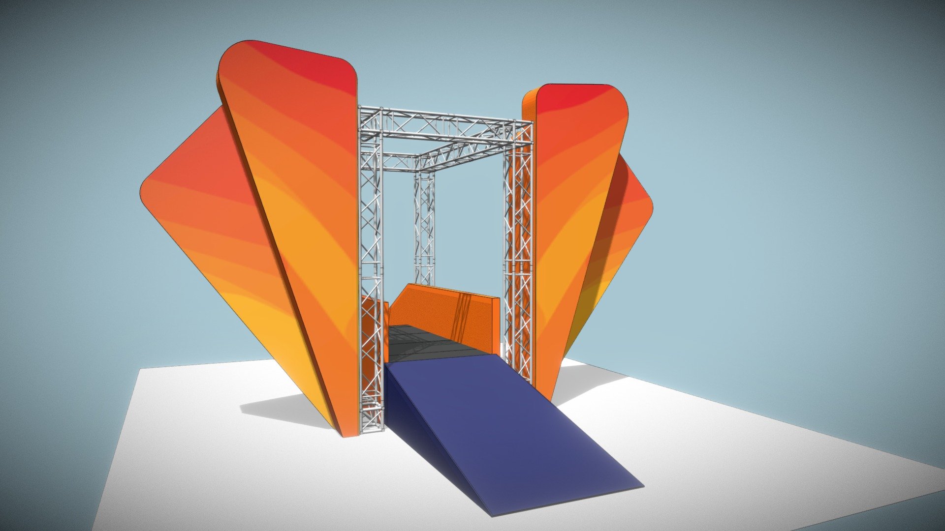 Cycling Start Ramp - 3D model by tony (@benchmark) [1ad7641] - Sketchfab