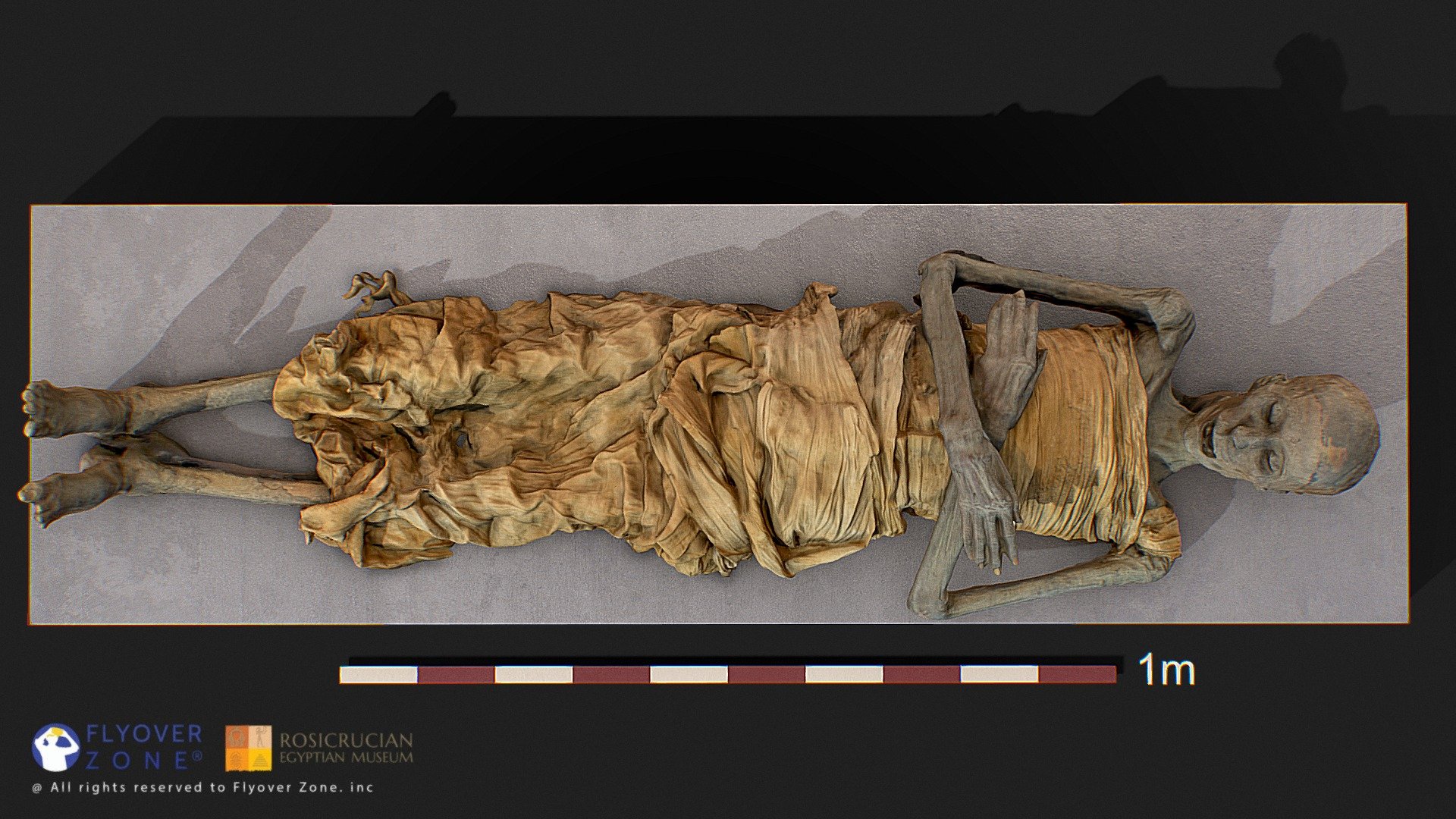 Mummy of an upper class Egyptian male - 3D model by Flyover Zone ...