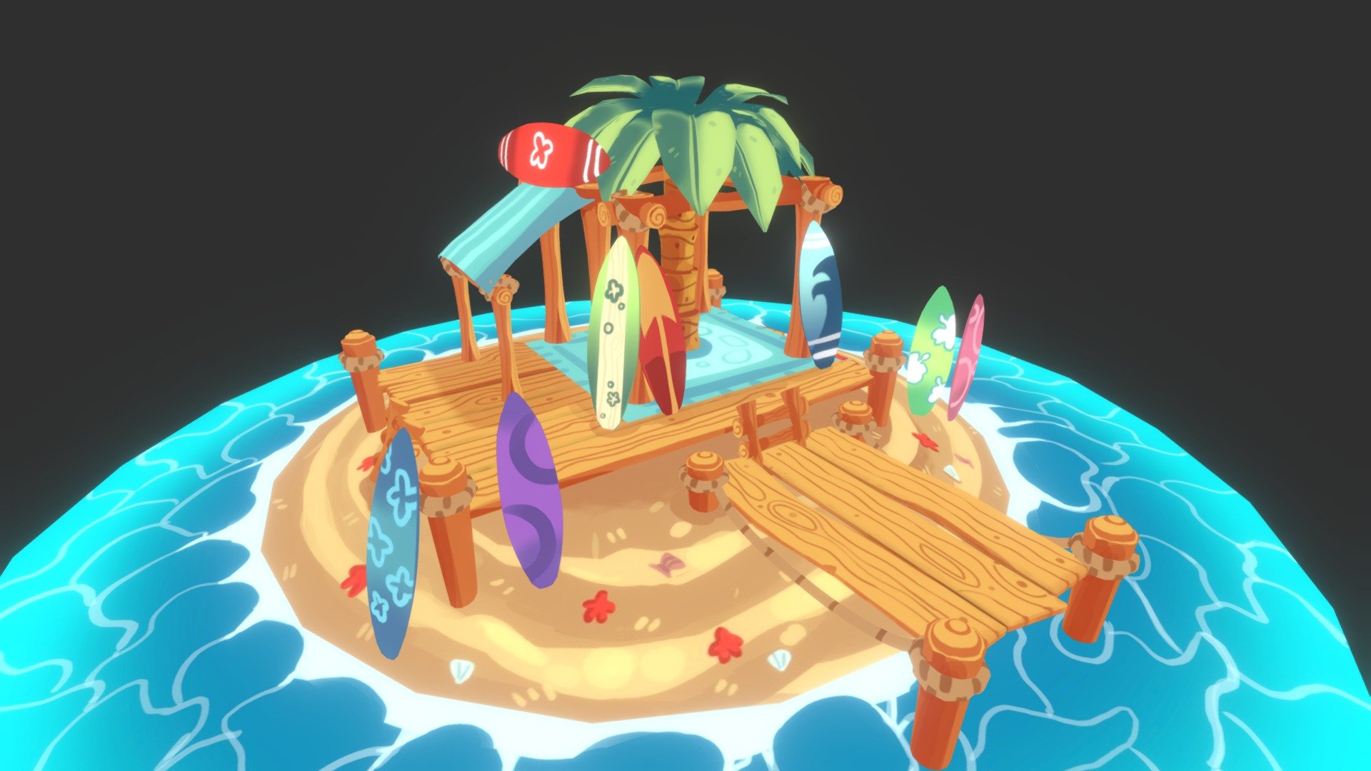 Surf shop - 3D model by MeganVeldt [1ad9bca] - Sketchfab