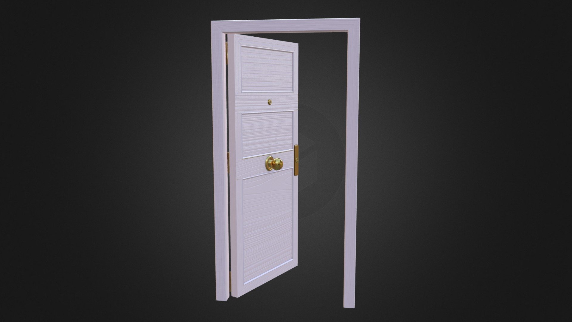 Basic Door - Download Free 3D model by lenzano [1adb40e] - Sketchfab