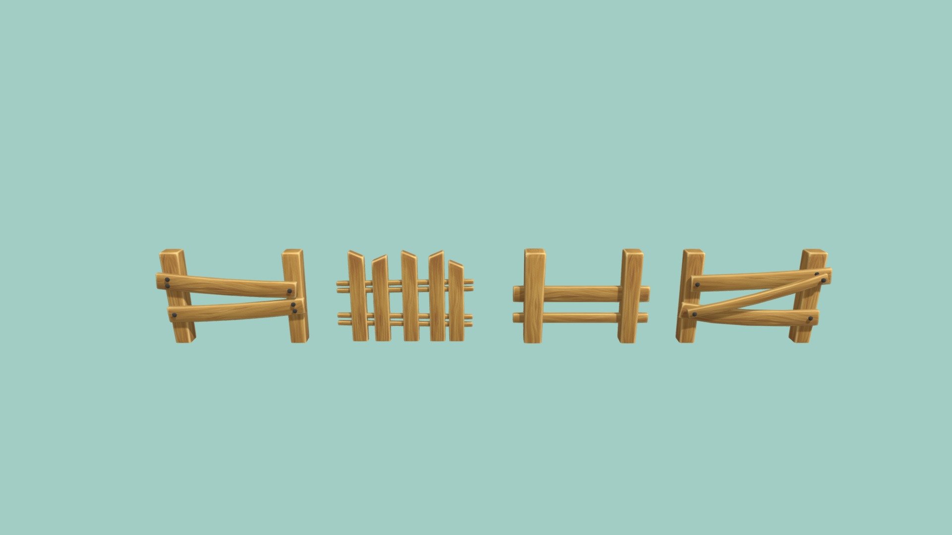 Fence - 3D model by Ritsu (@poin1565) [1adce46] - Sketchfab