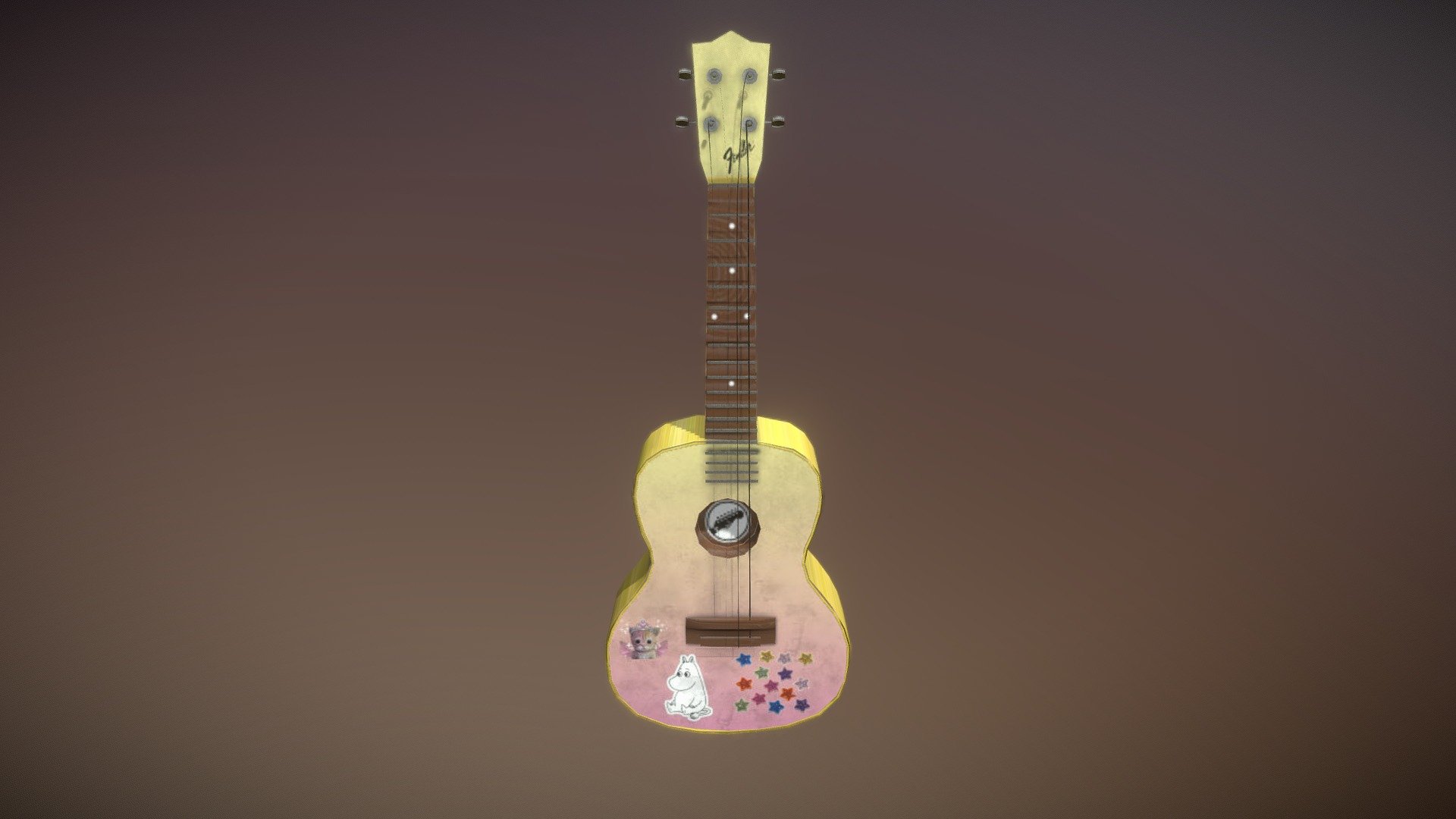 Ukelele - 3D model by robydlf [1adee4e] - Sketchfab