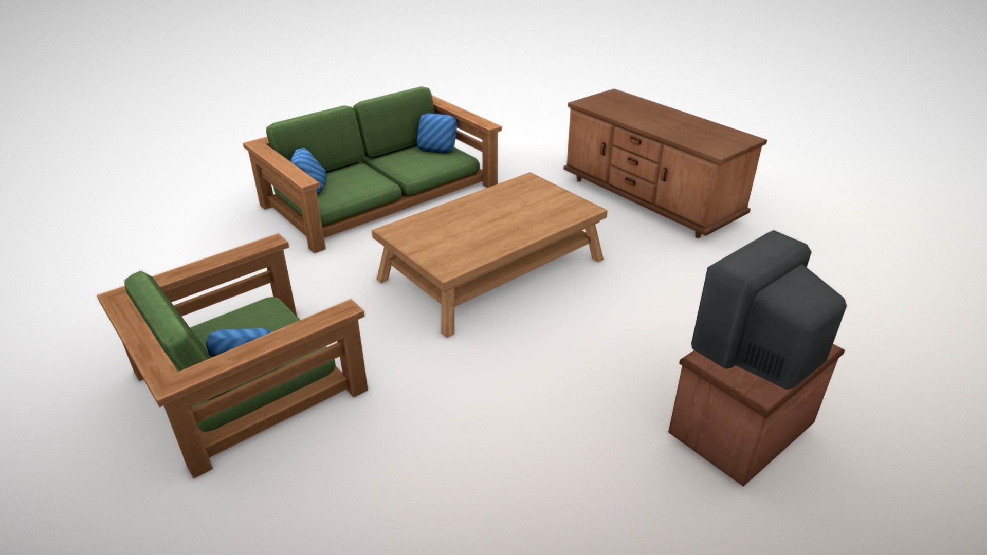 Living Room Assets - 3D model by elinaplantse [1ae0a6a] - Sketchfab