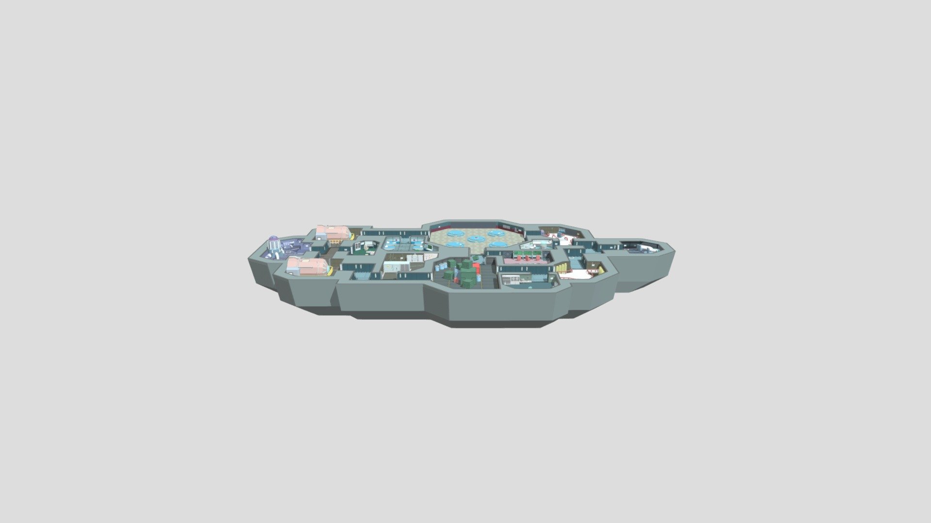 among-us-map-the-skeld - 3D model by max.d1 [1ae2003] - Sketchfab