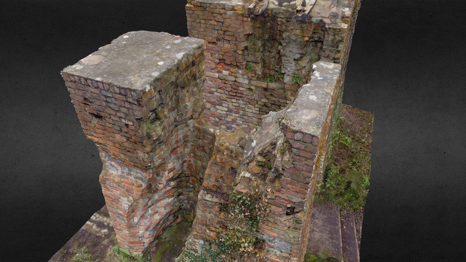Grosmont Ironworks Brick Towers - Download Free 3D model by Land of ...
