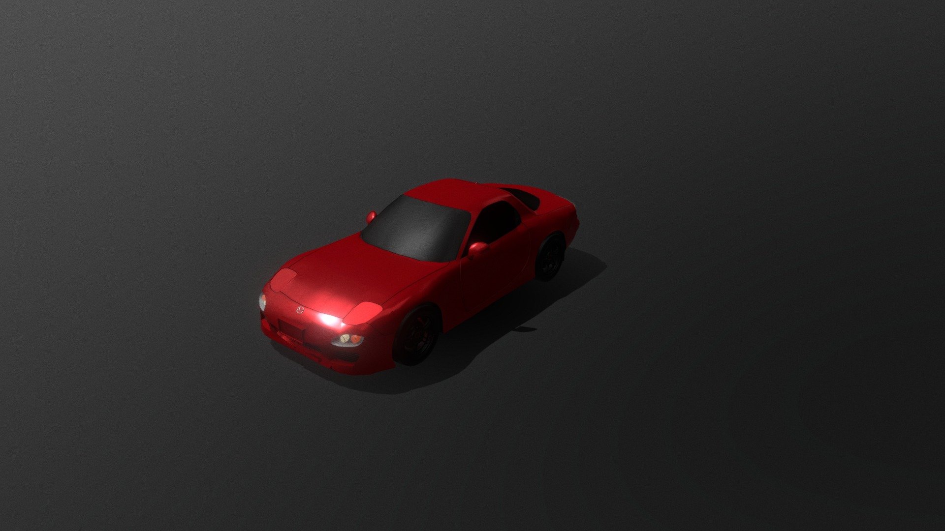 Mazda RX-7 Low Poly - 3D model by AlaPasta [1ae3829] - Sketchfab