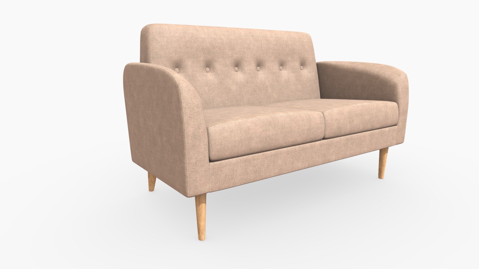 M1154.Sofa2PuestoValkiriaTelaNovaMocca44 - Buy Royalty Free 3D model by ...